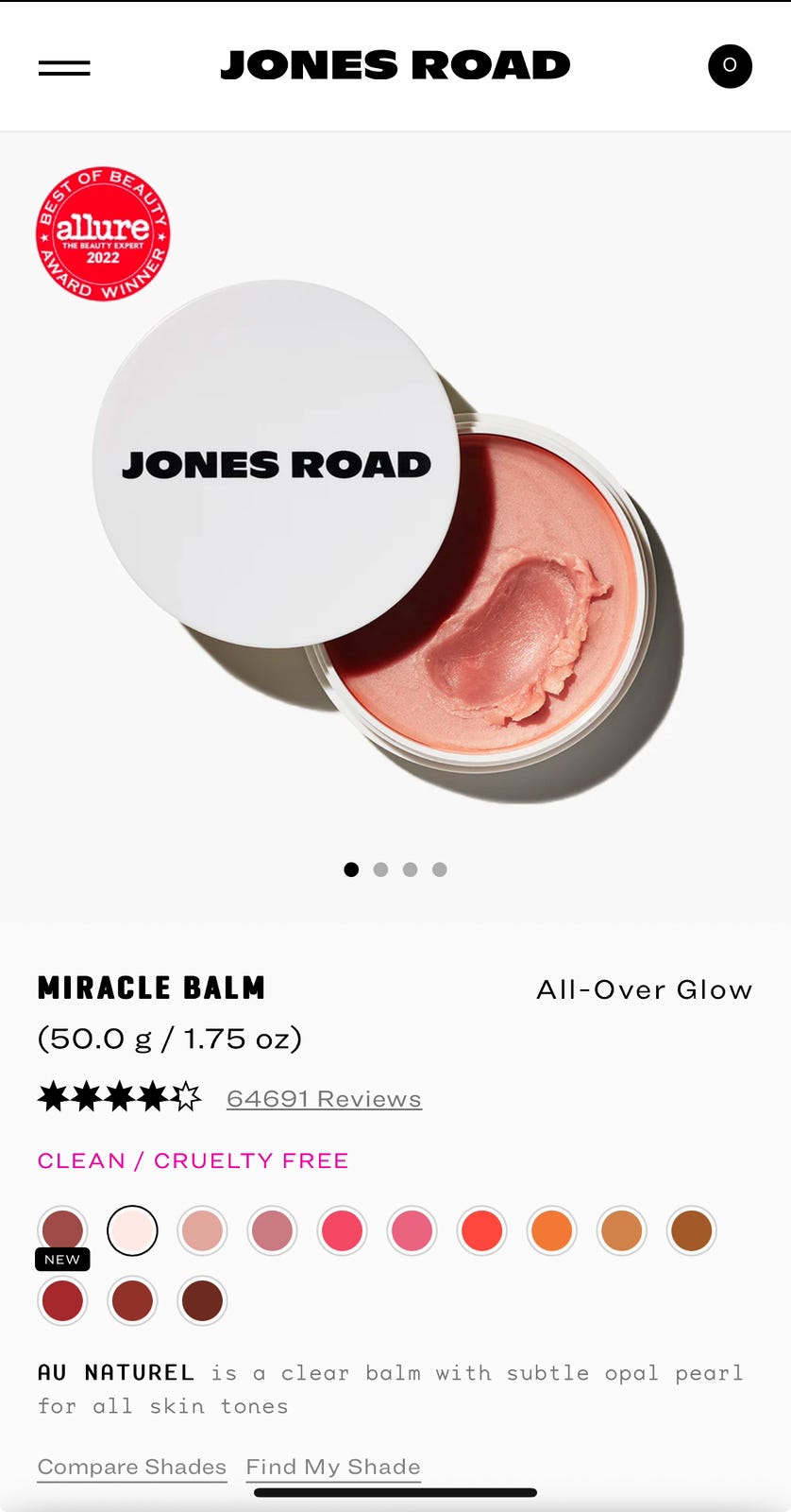 Jones Road Miracle Balm - Au naturel | FINN-torget