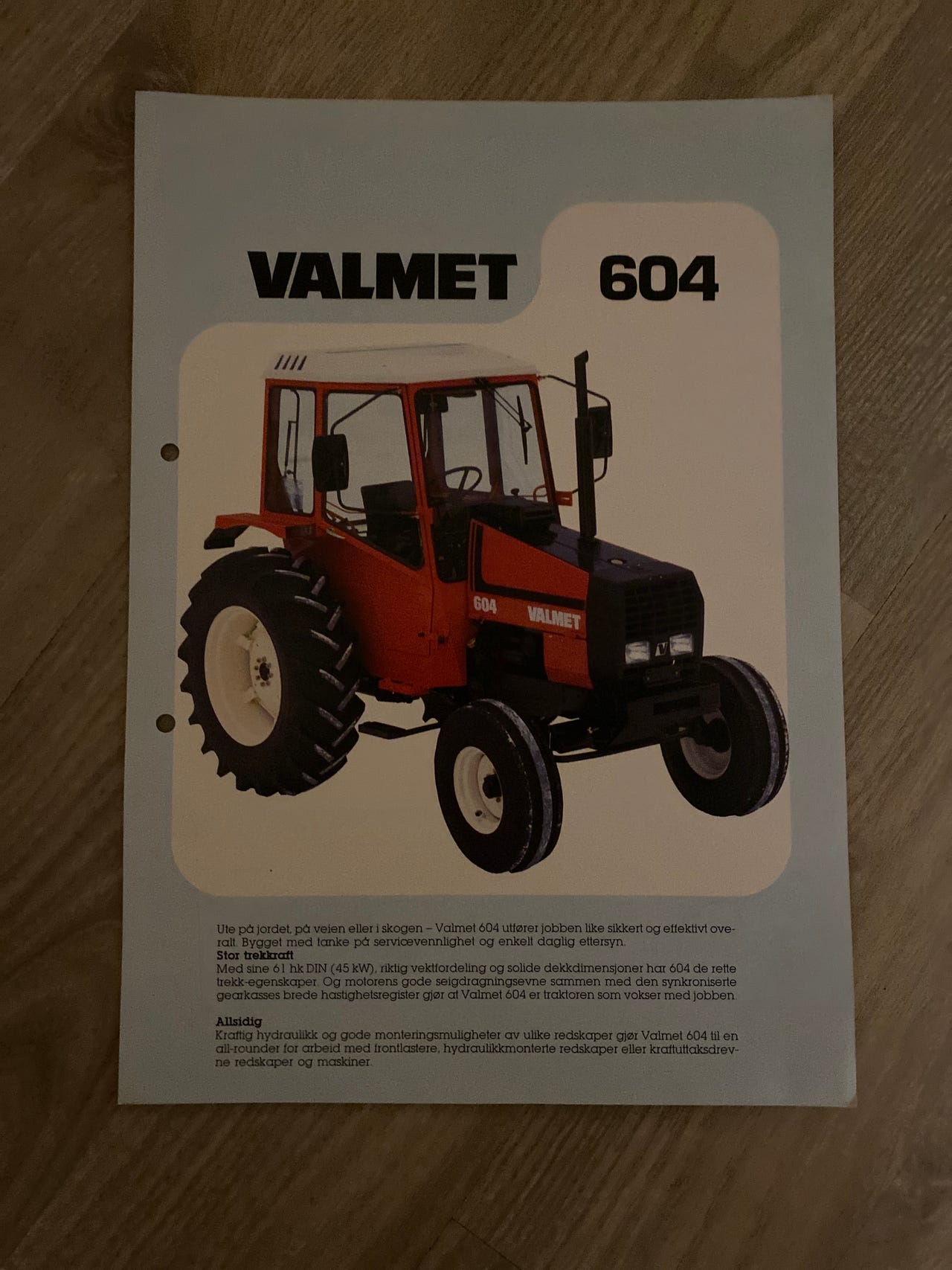 Brosjyre Valmet 604 veteran | FINN-torget