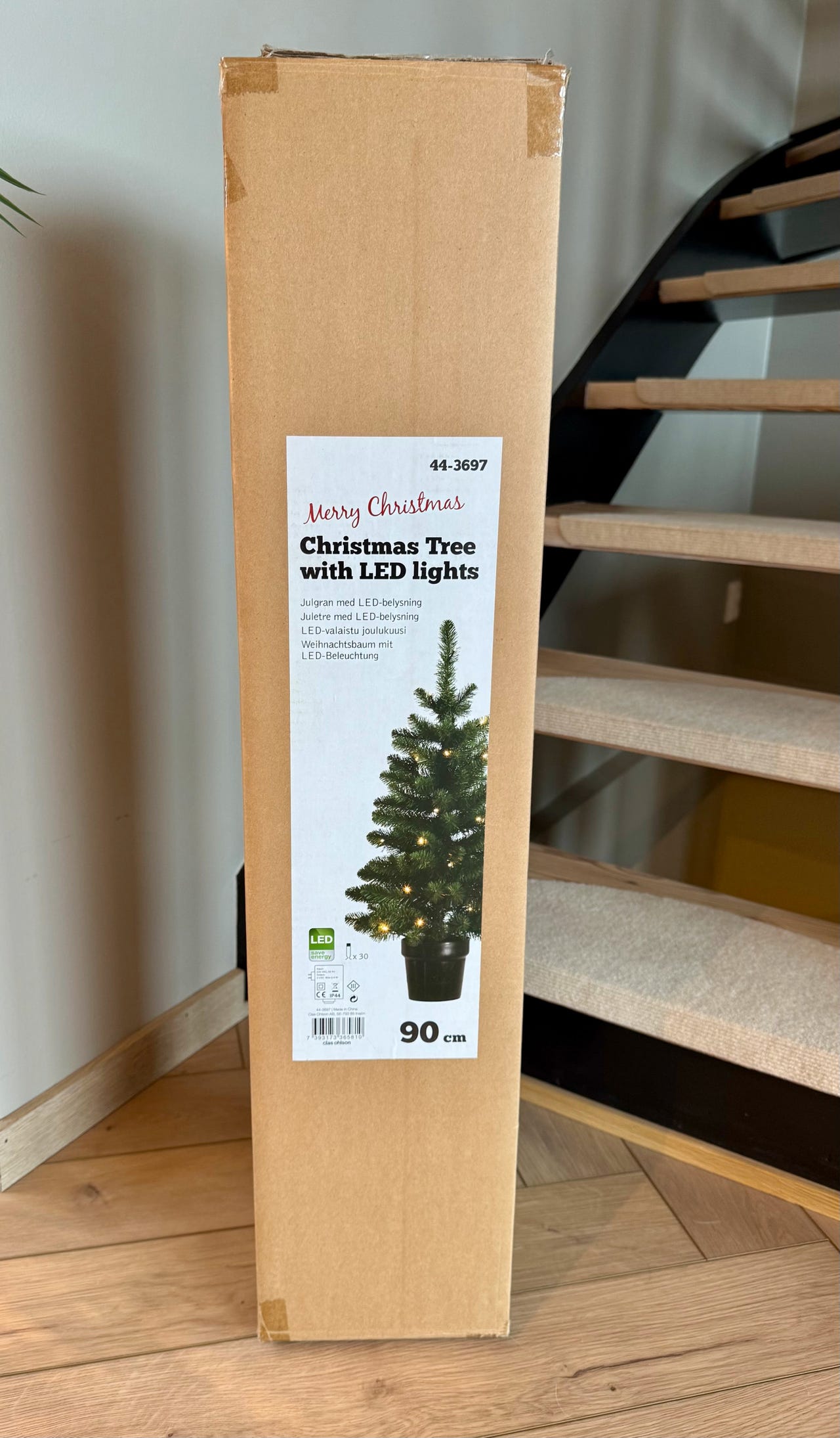 Kunstig juletre m/LED-lys (mini, 90cm) | FINN-torget