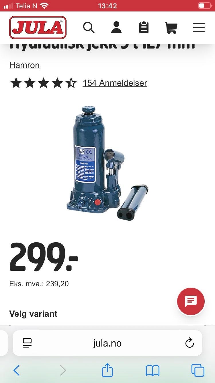 Jekk, 5 ton | FINN-torget