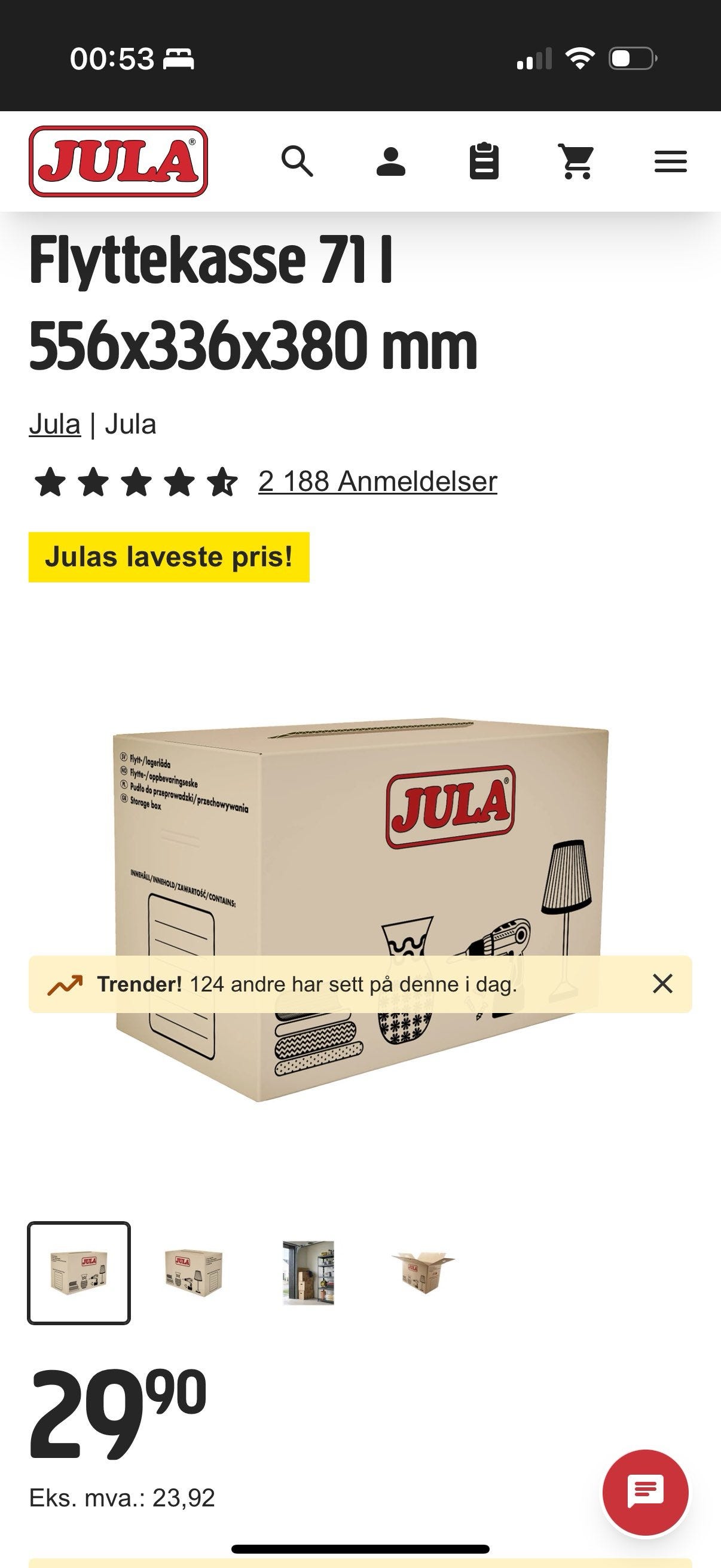 Forskjellige typer flytteesker gis bort | FINN-torget
