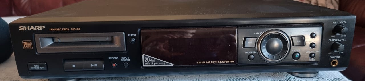 SHARP MINIDISC RECORDER MD-R2 MED 11 MINIDISC | FINN-torget