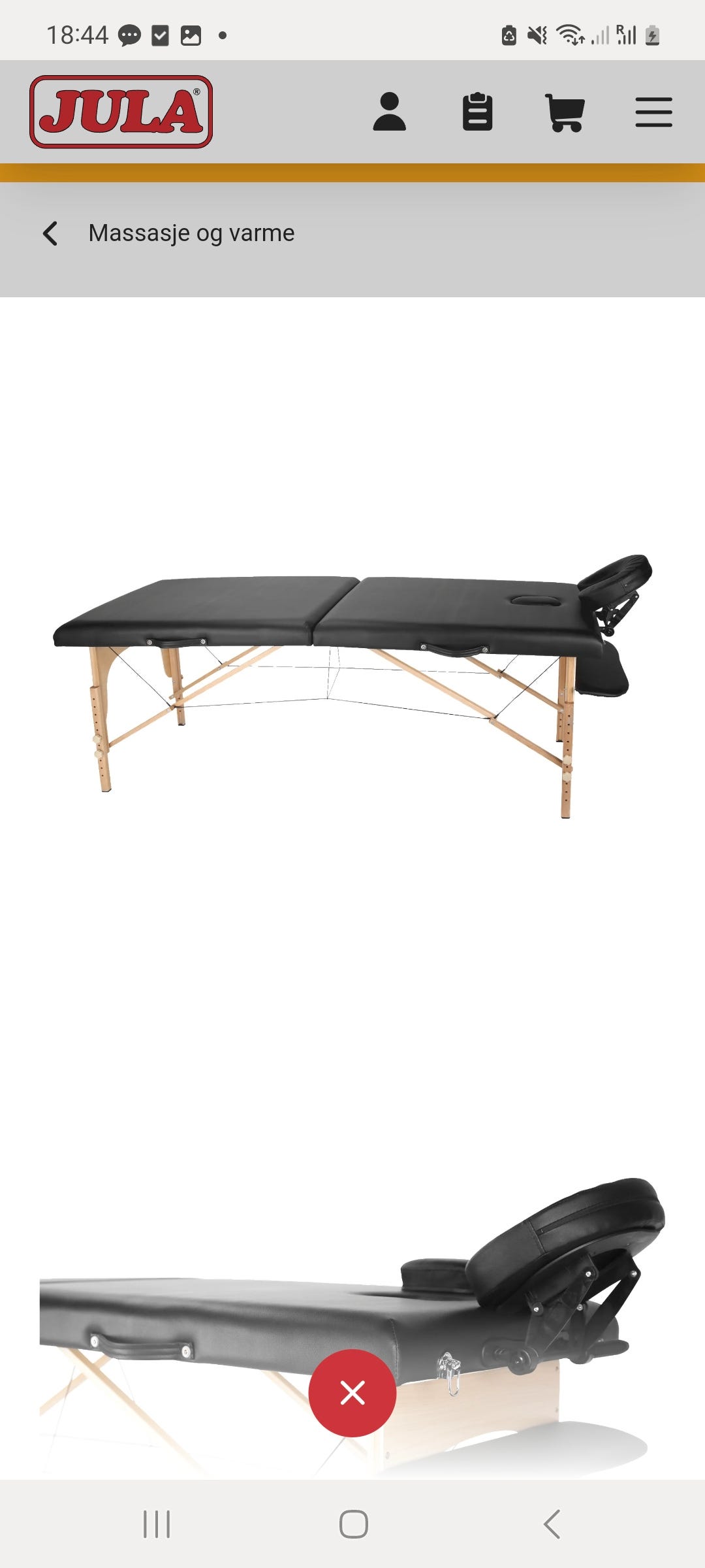 Massasjebenk 195x70x66-85 cm | FINN-torget