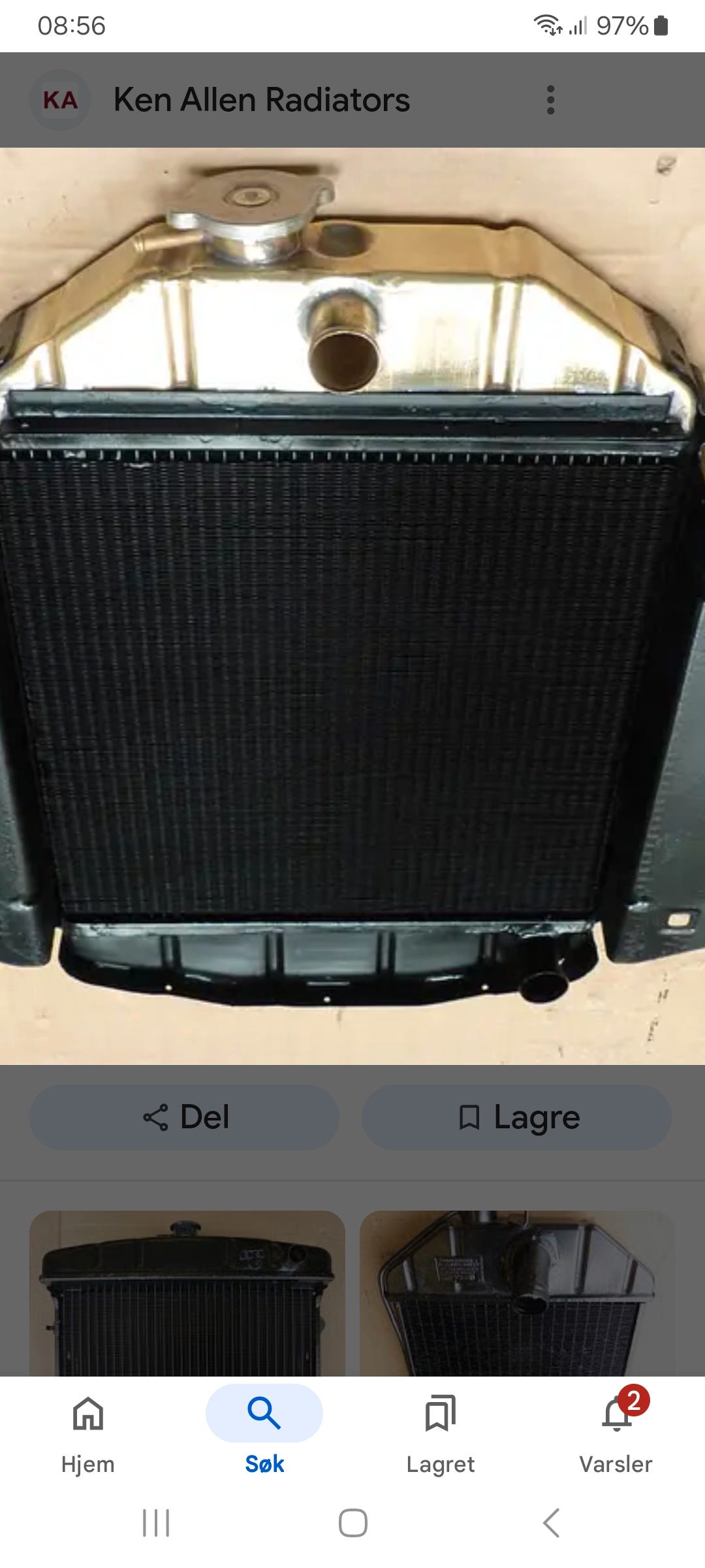 Radiator Ford Consul mk1 55 mod | FINN-torget