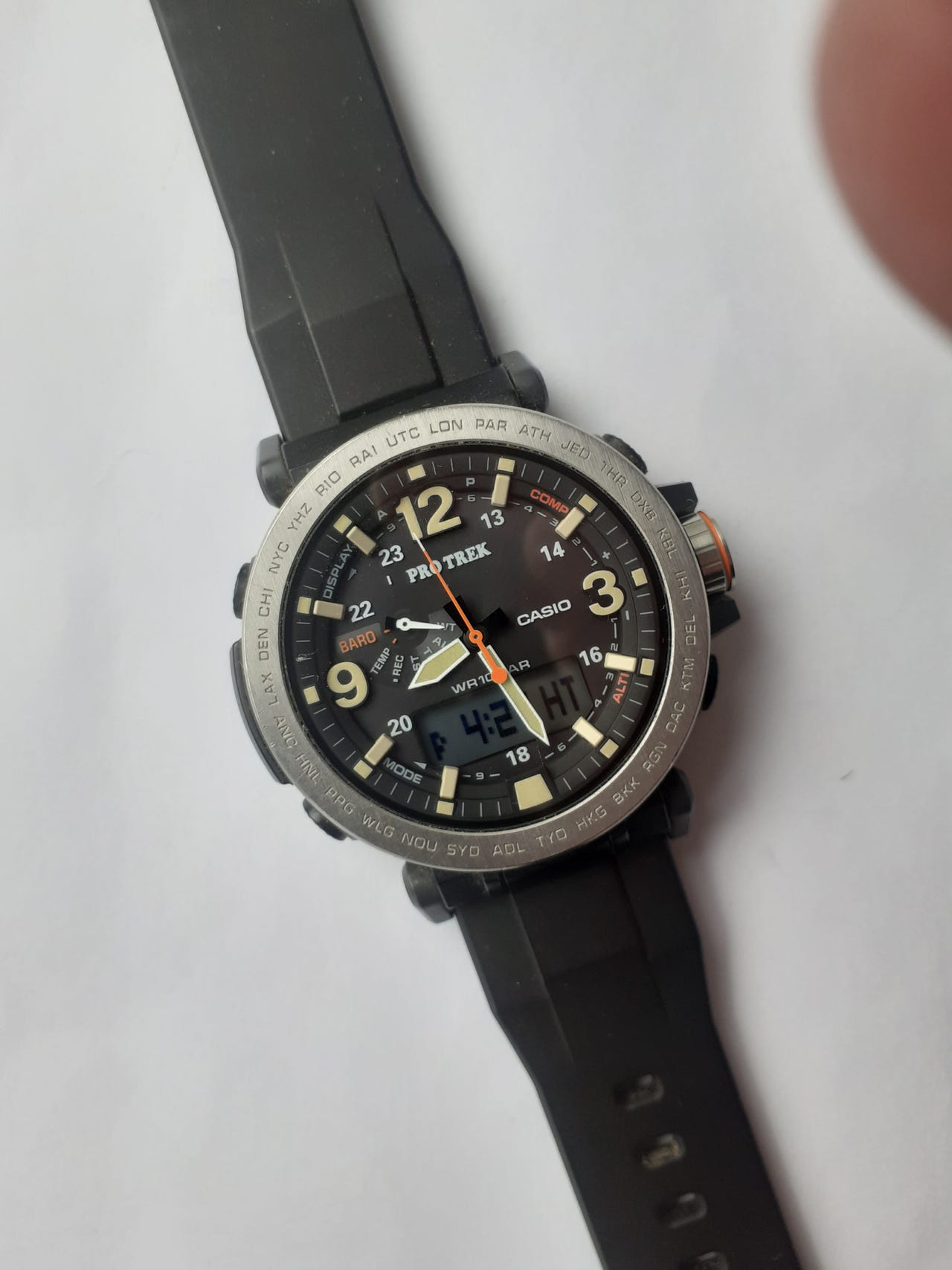 Casio unik klokke model PRO TREK 5497 PRG-600 vantæt til 108 bar ...