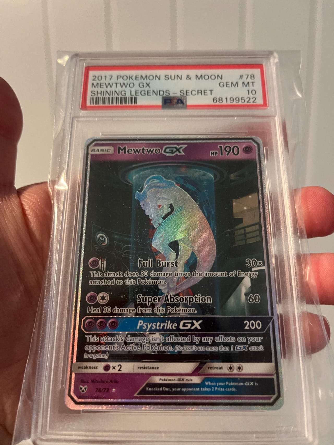 Pokemon kort Mewtwo Shining Legends 78/73 PSA 10 | FINN-torget