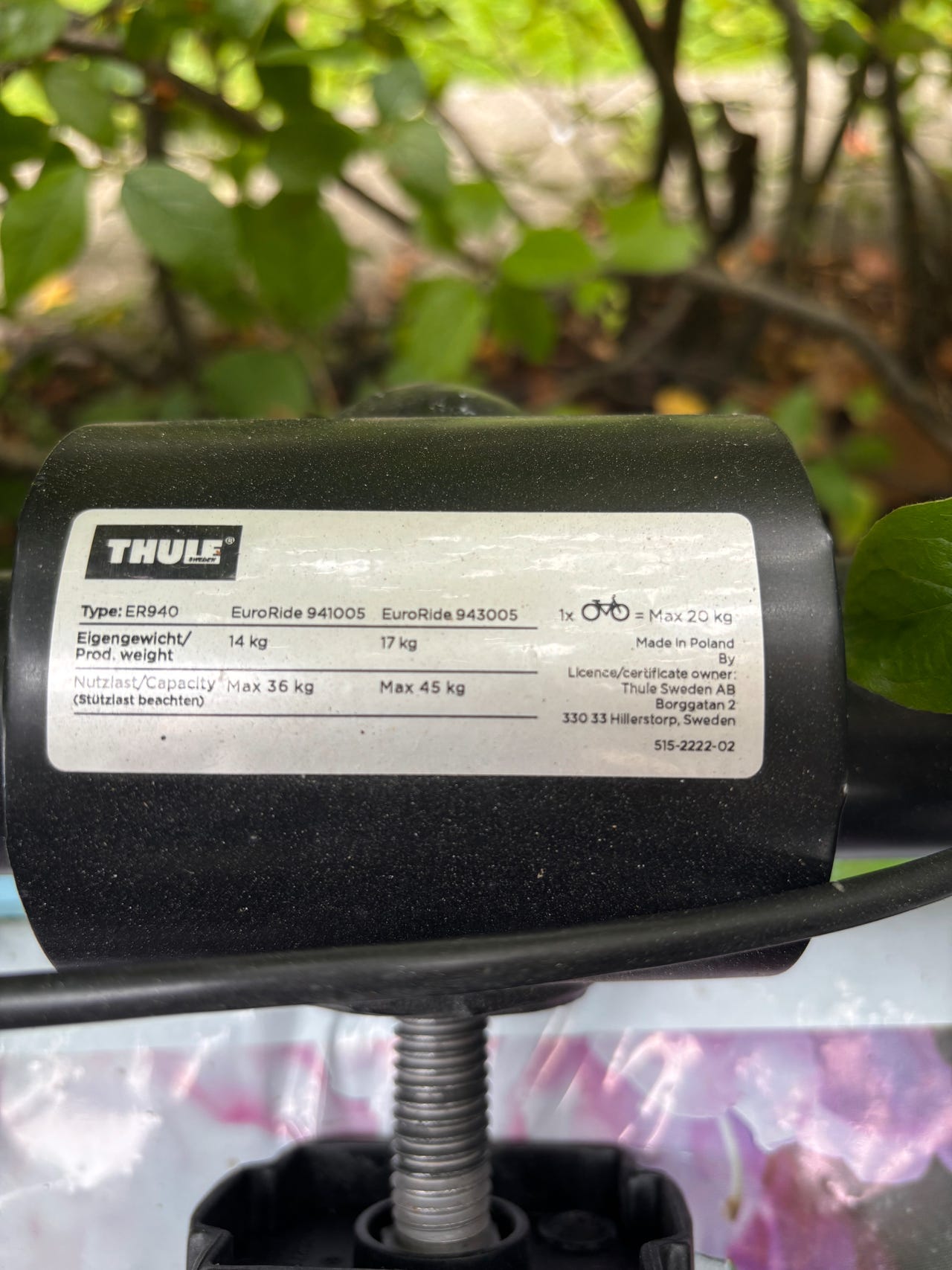 Thule EuroRide 940 Sykkelstativ 2 sykler | FINN-torget