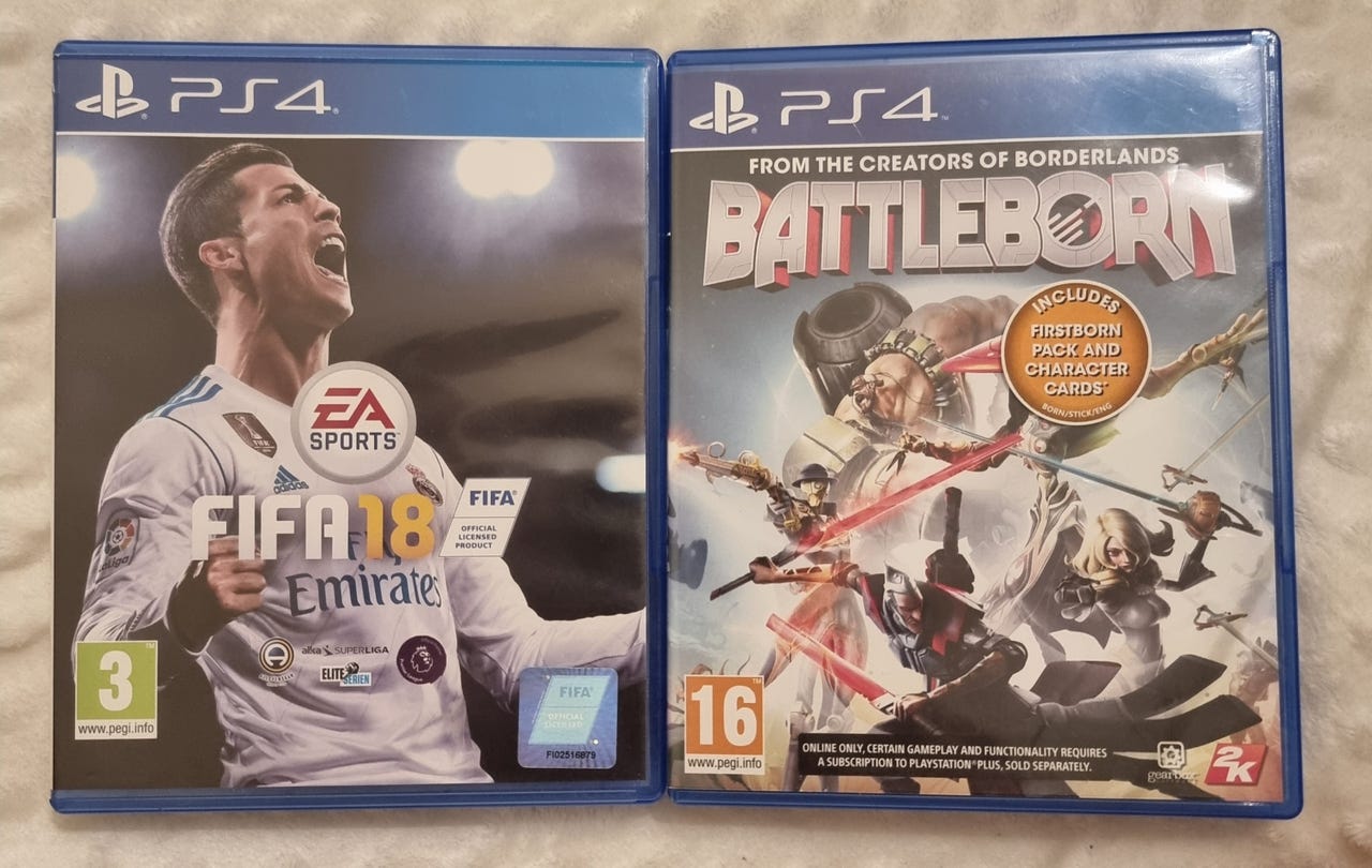 Pack: Fifa 18 & Battleborn PS4/PS5 | FINN-torget