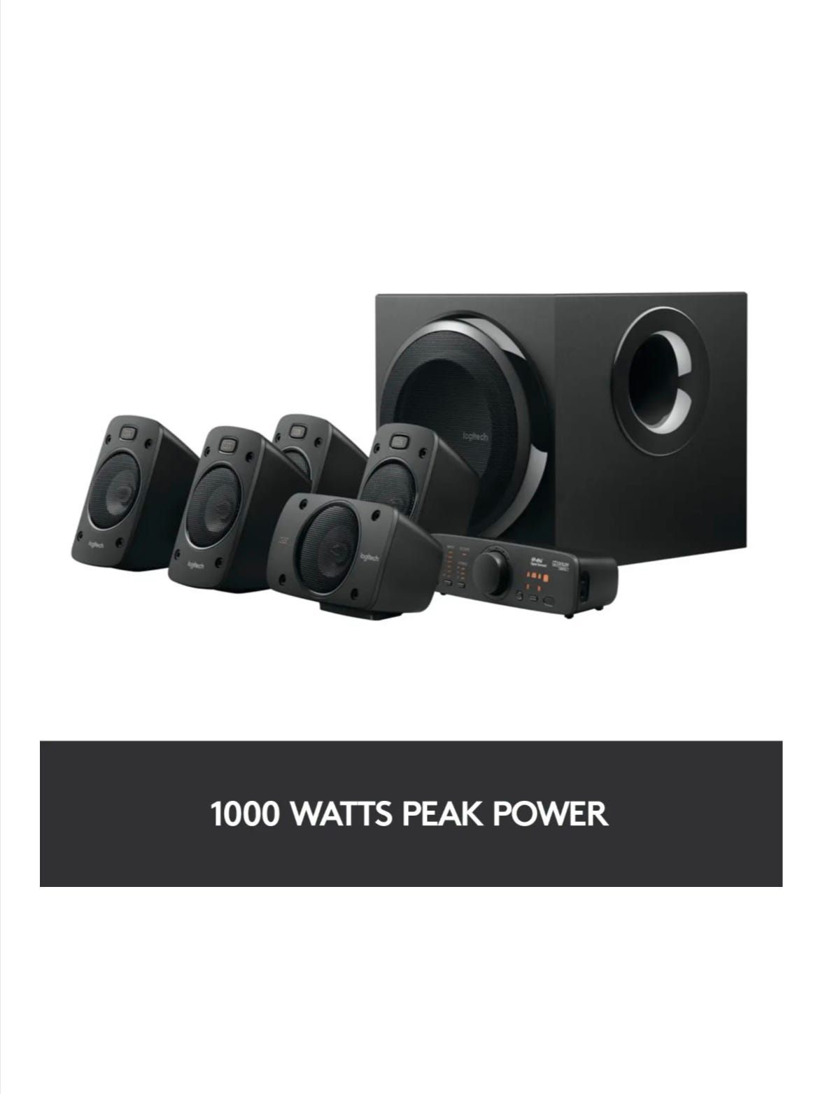 Logitech Z906 høyttalersystem med 5.1-surround-lyd 1000W | FINN-torget