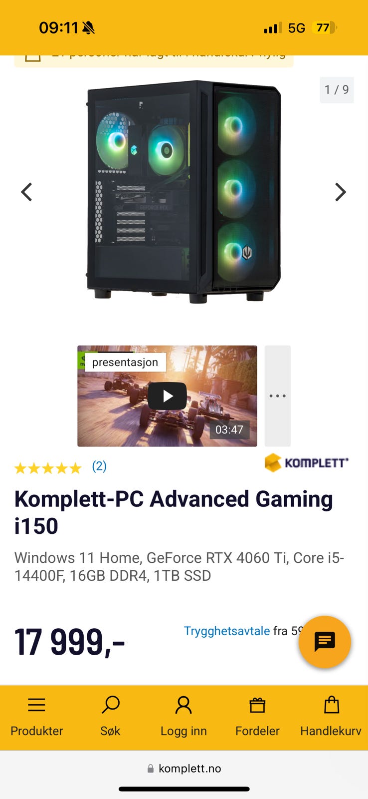 Perfekt gaming pc selges billig | FINN-torget