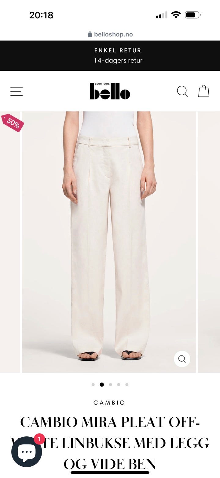 Cambio linbukse Mira str 36 | FINN-torget