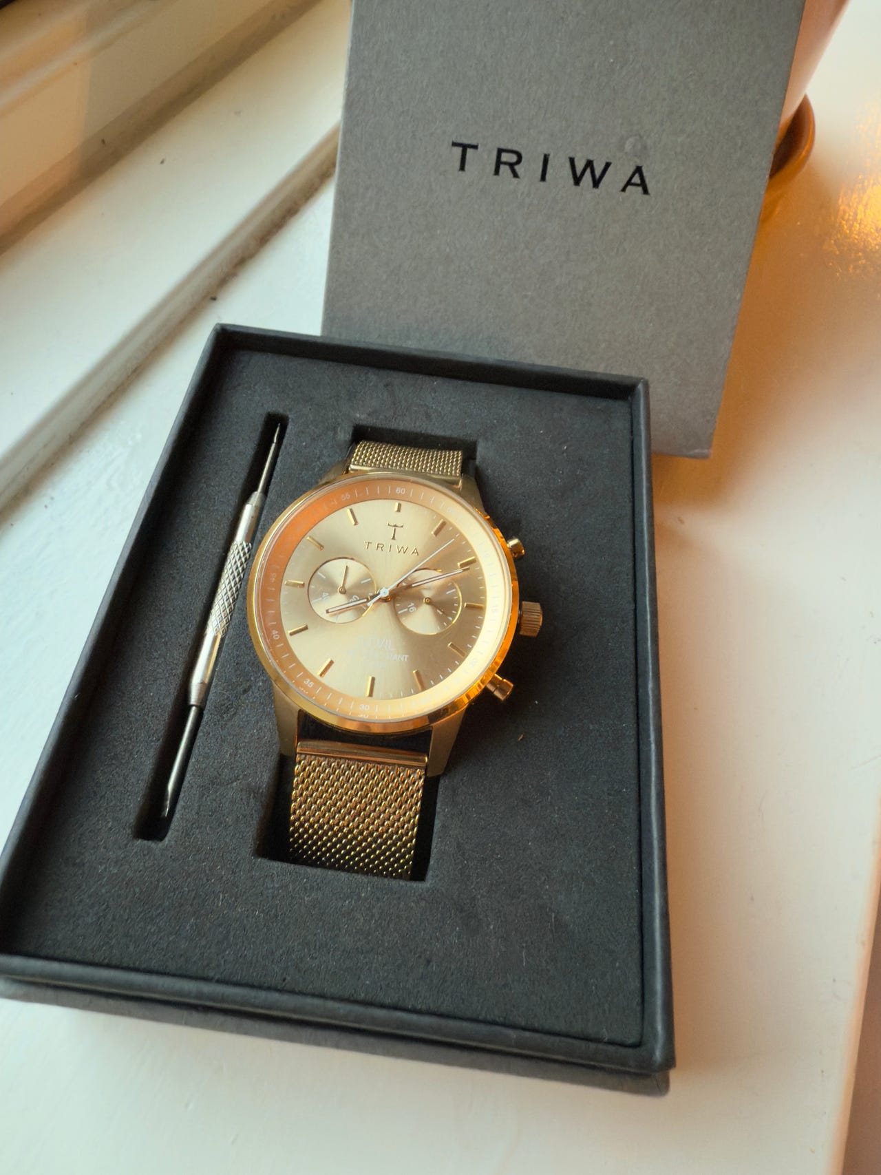Triwa Nevil Gold 2.0 Mesh | FINN-torget
