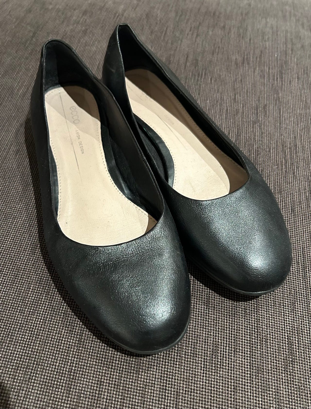 Ballerinasko dame sort skinn Ecco | FINN-torget
