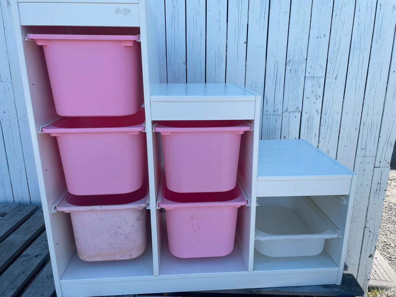 Barnerom oppbevaring med kasser IKEA trofast | FINN-torget