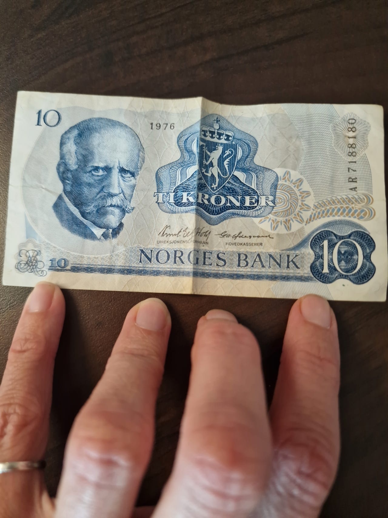 Norges Bank 10 Kroner Sedler 1976 | FINN-torget