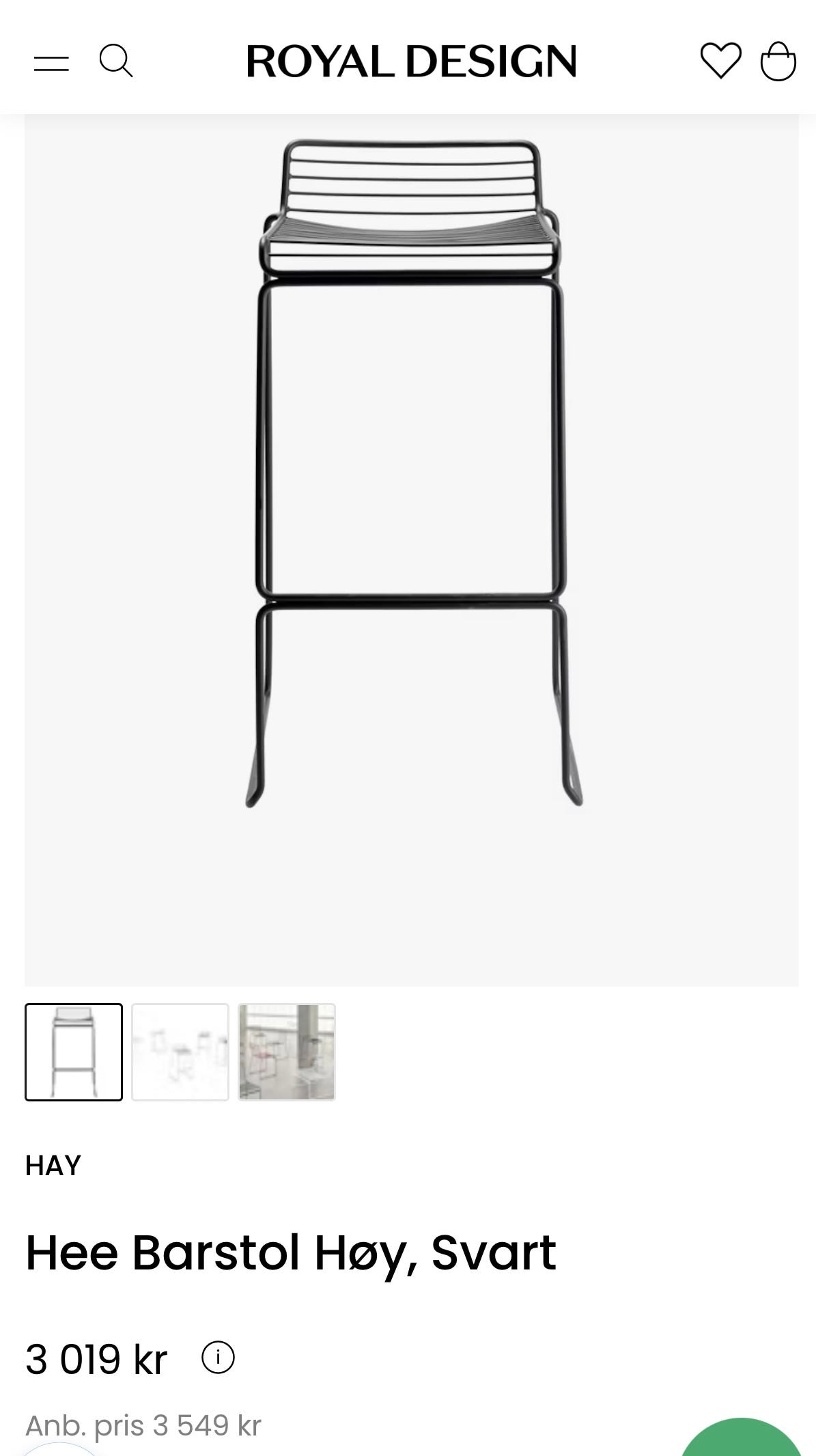 Hay Hee barstoler | FINN-torget