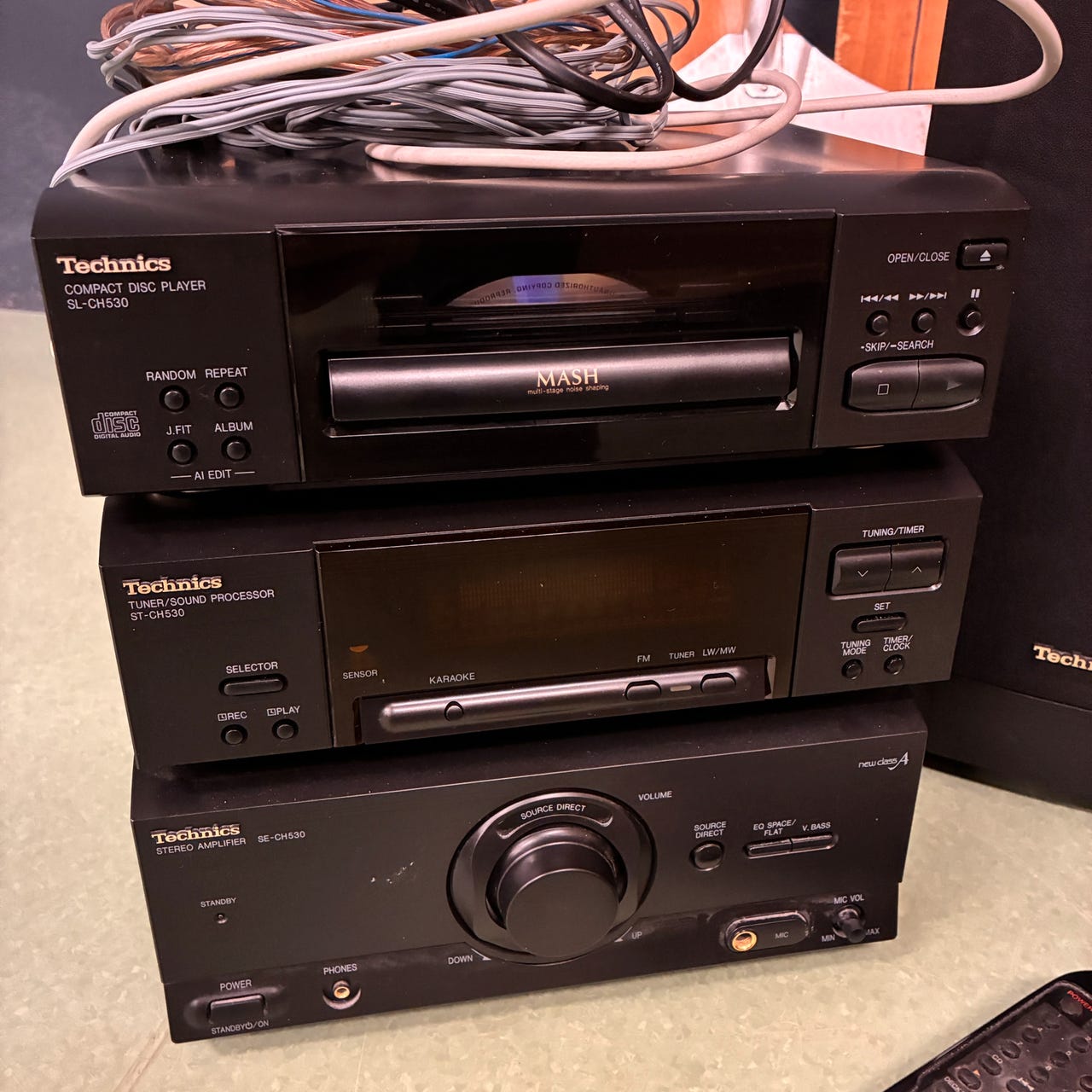 Technics SE-CH530 Amplifier, ST-CH530, SL-CH530 and SB-CH530 Hifi Amp ...