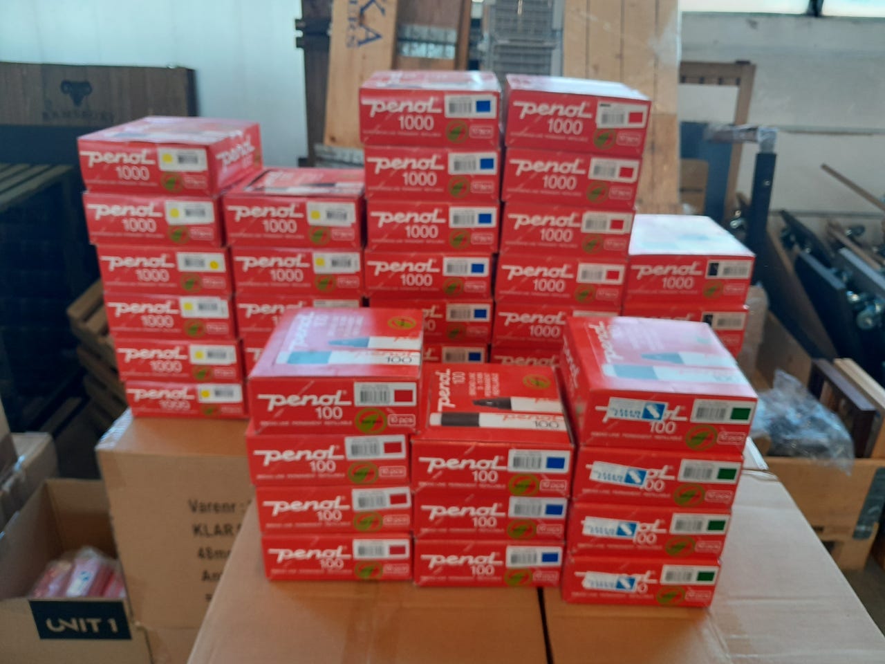 Vareparti 400stk Penol 100/1000 Tusjer ass farger selges samlet kr 7000 ...
