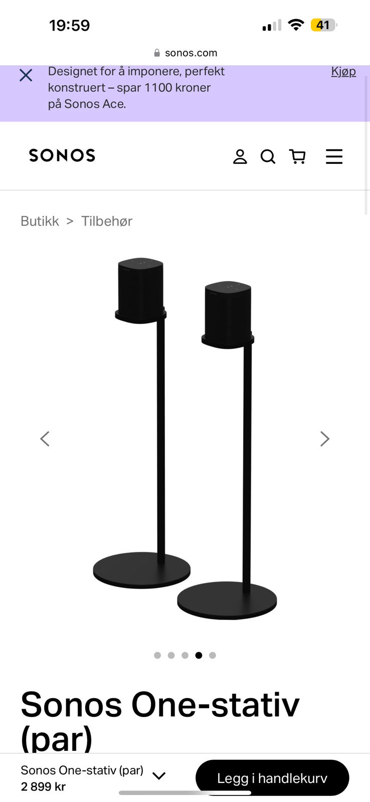 Sonos stativ ubrukt | FINN-torget