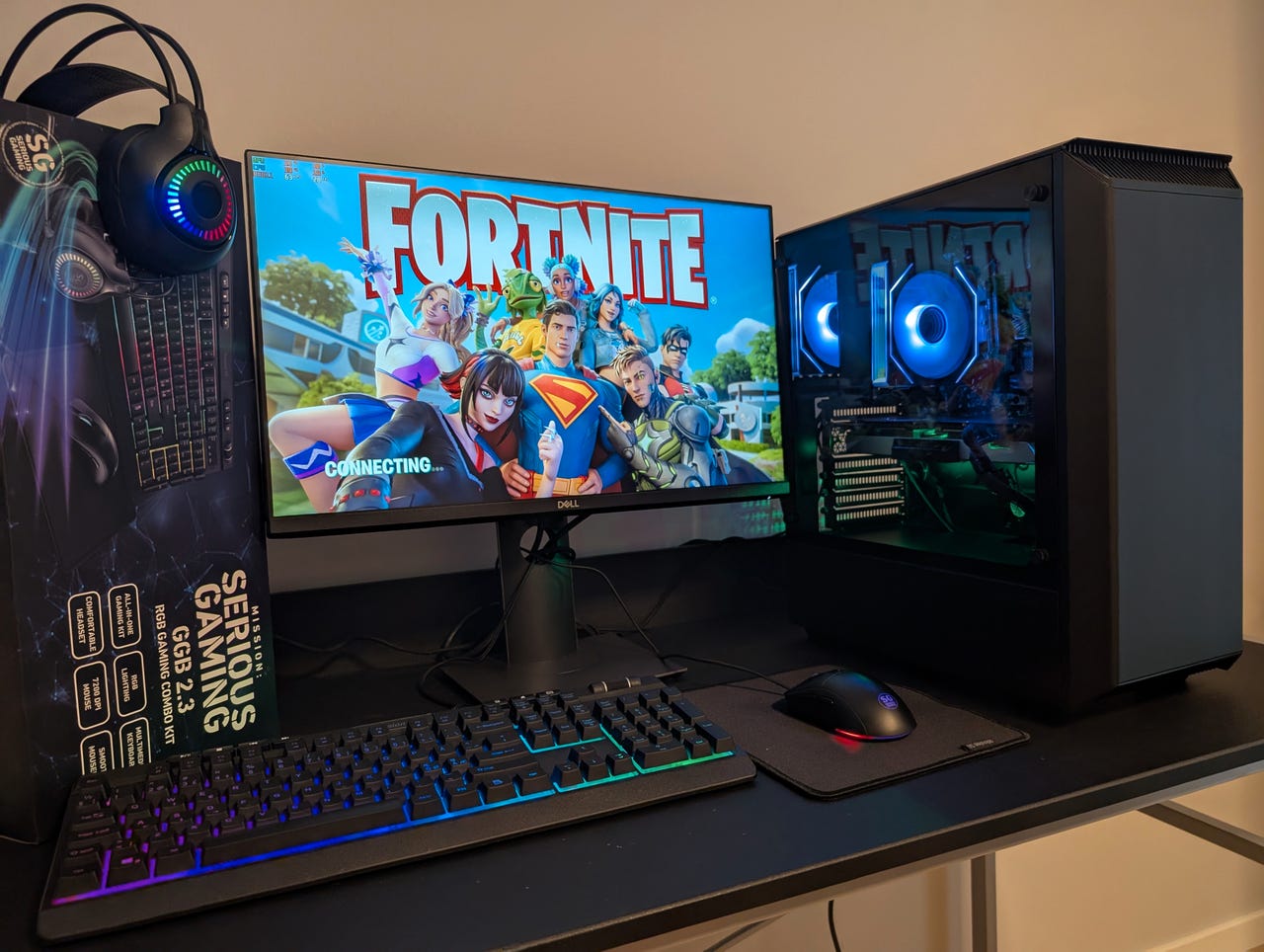 E-Sport Gaming PC Setup|GTX 1070|R5 2600X|16GB RAM|Skjerm|Headset ...