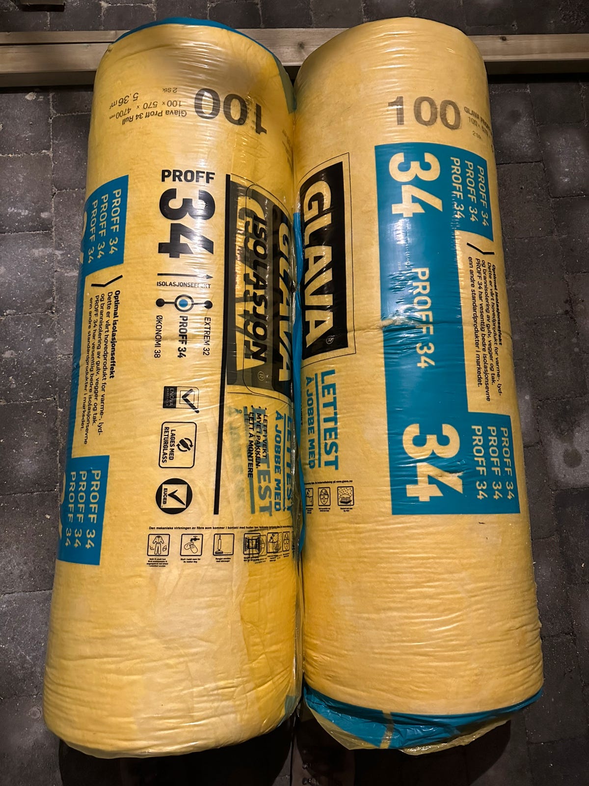 Glava Proff 34 isolasjon rull 100mm | FINN-torget