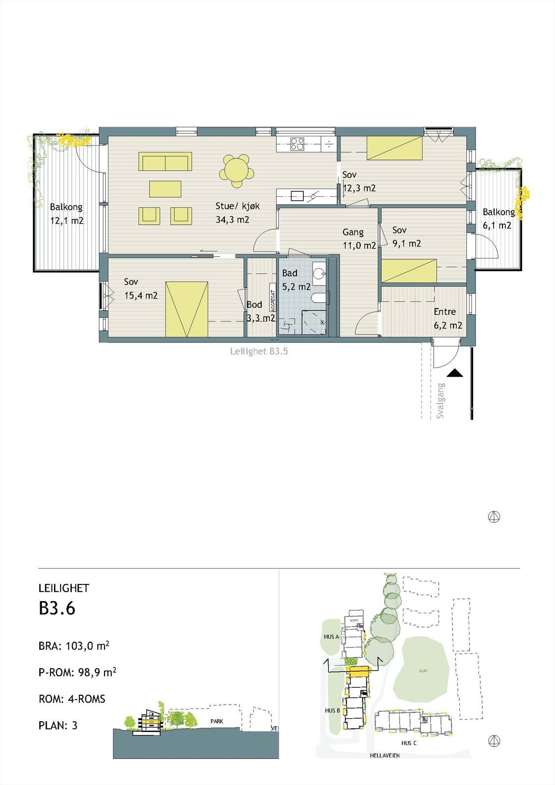 Hellaveien 3 - B3.6 | FINN eiendom