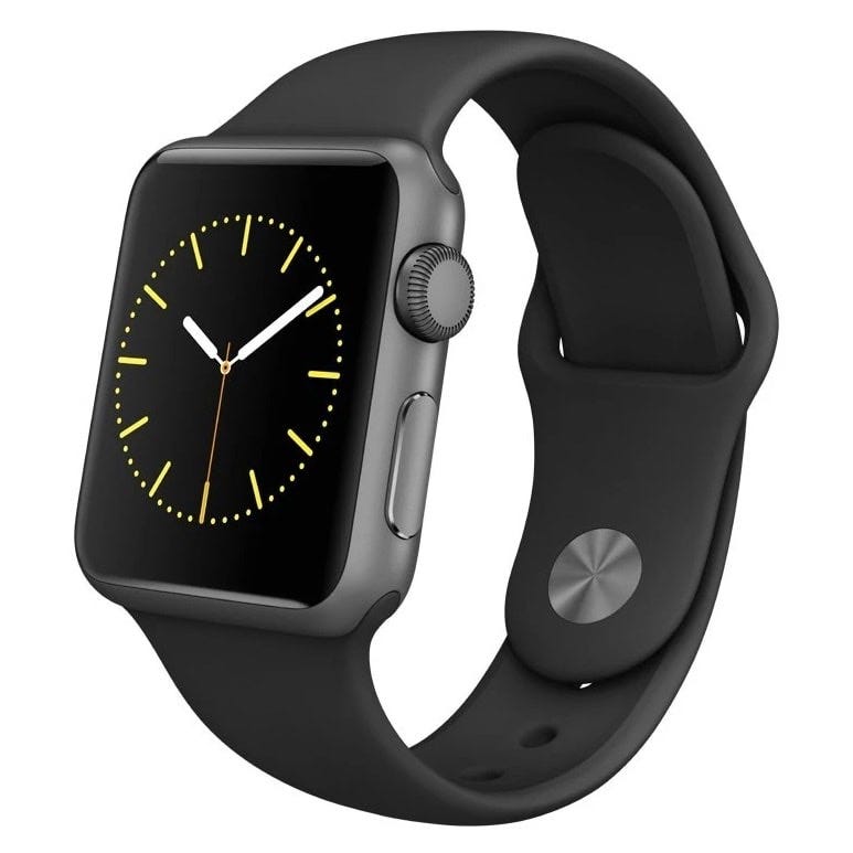Apple Gen 1 Appl Watch 42 mm alu kasse m/sportsrem (stellar grå)e ...