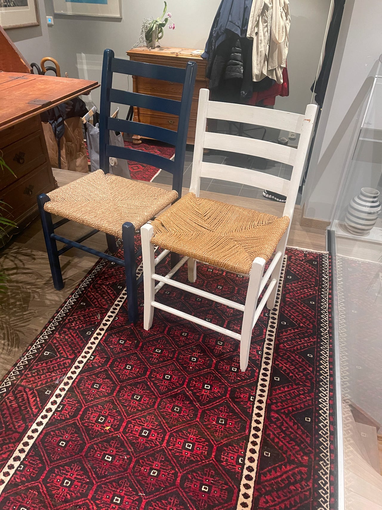 To spisestoler med flettet sete | FINN-torget