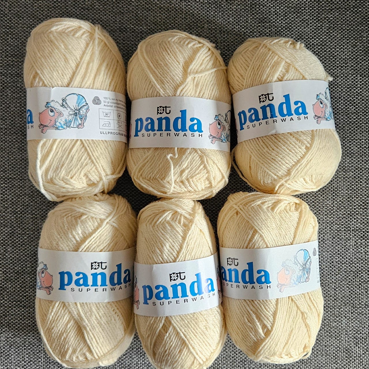 6 nøster Pt Panda | FINN-torget