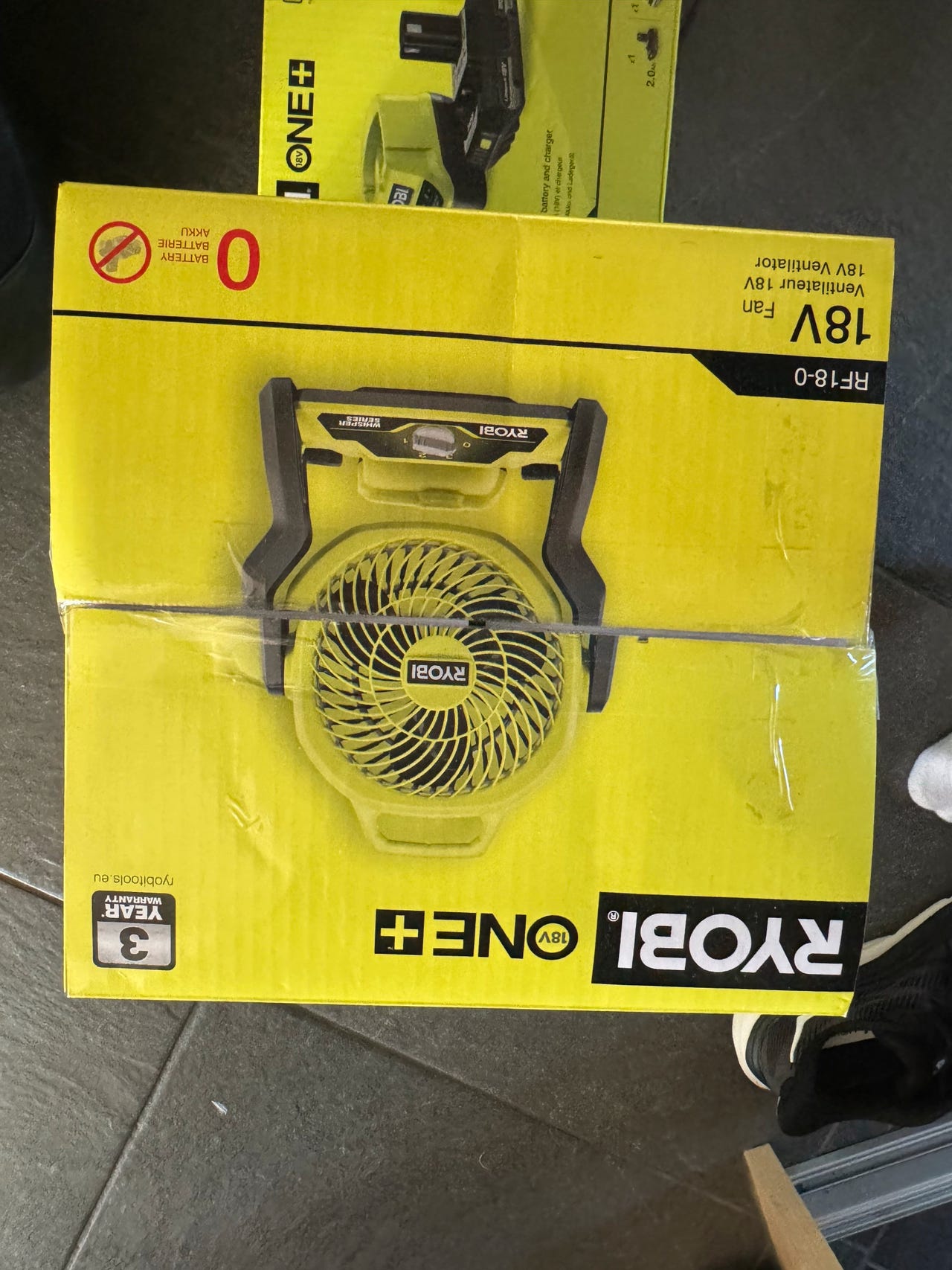 Ryobi ONE+ RF18-0 vifte u/batteri | FINN-torget