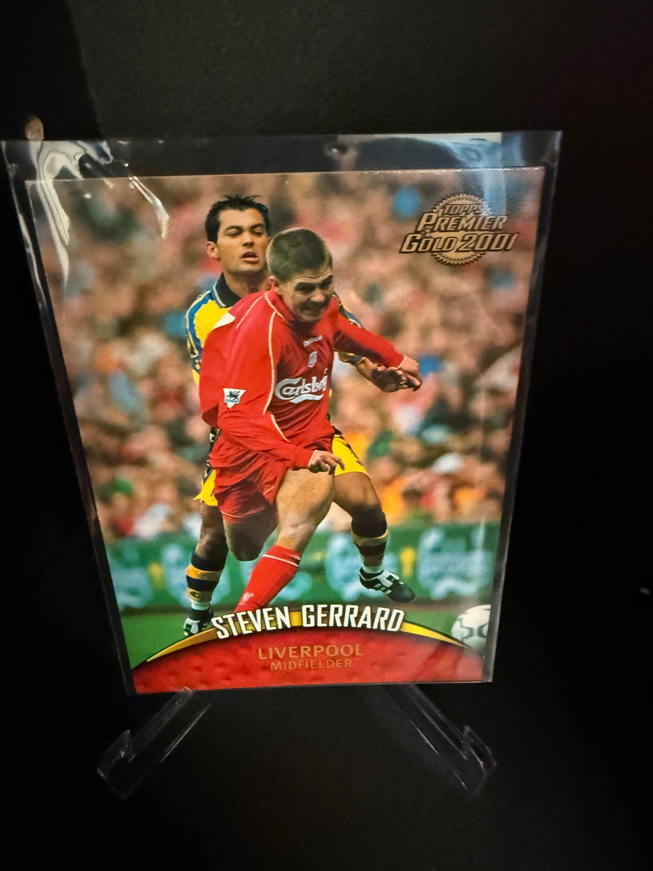 TOPPS PREMIER GOLD 2001 #71 STEVEN GERRARD LIVERPOOL 1ST ROOKIE CARD ...