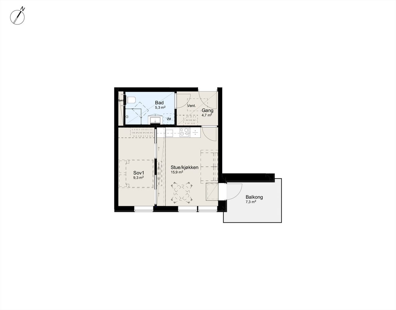 Kokstadvegen 19H - H0201 (Leil nr. C0201) | FINN eiendom