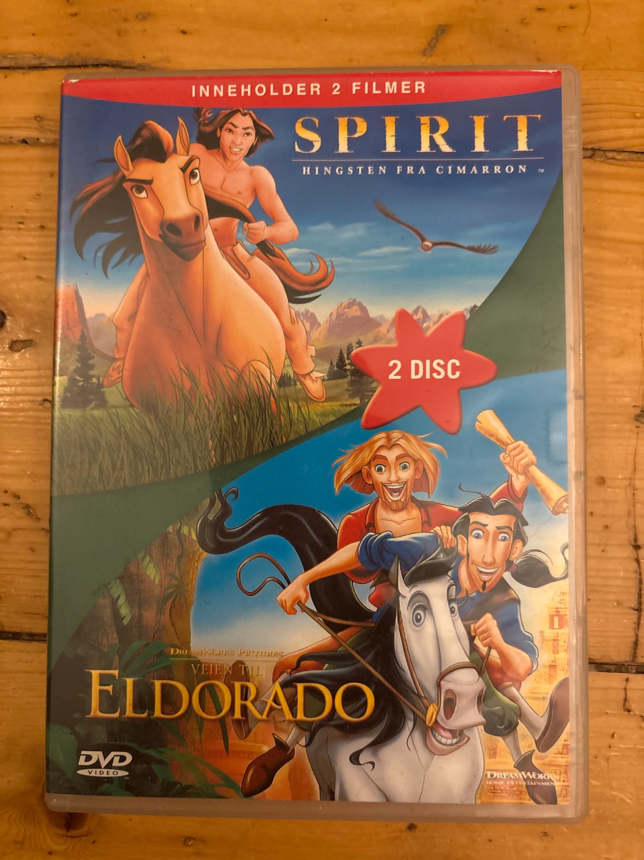Spirit Hingsten fra Cimarron og Eldorado DVD 2-disc sett Norsk tale ...