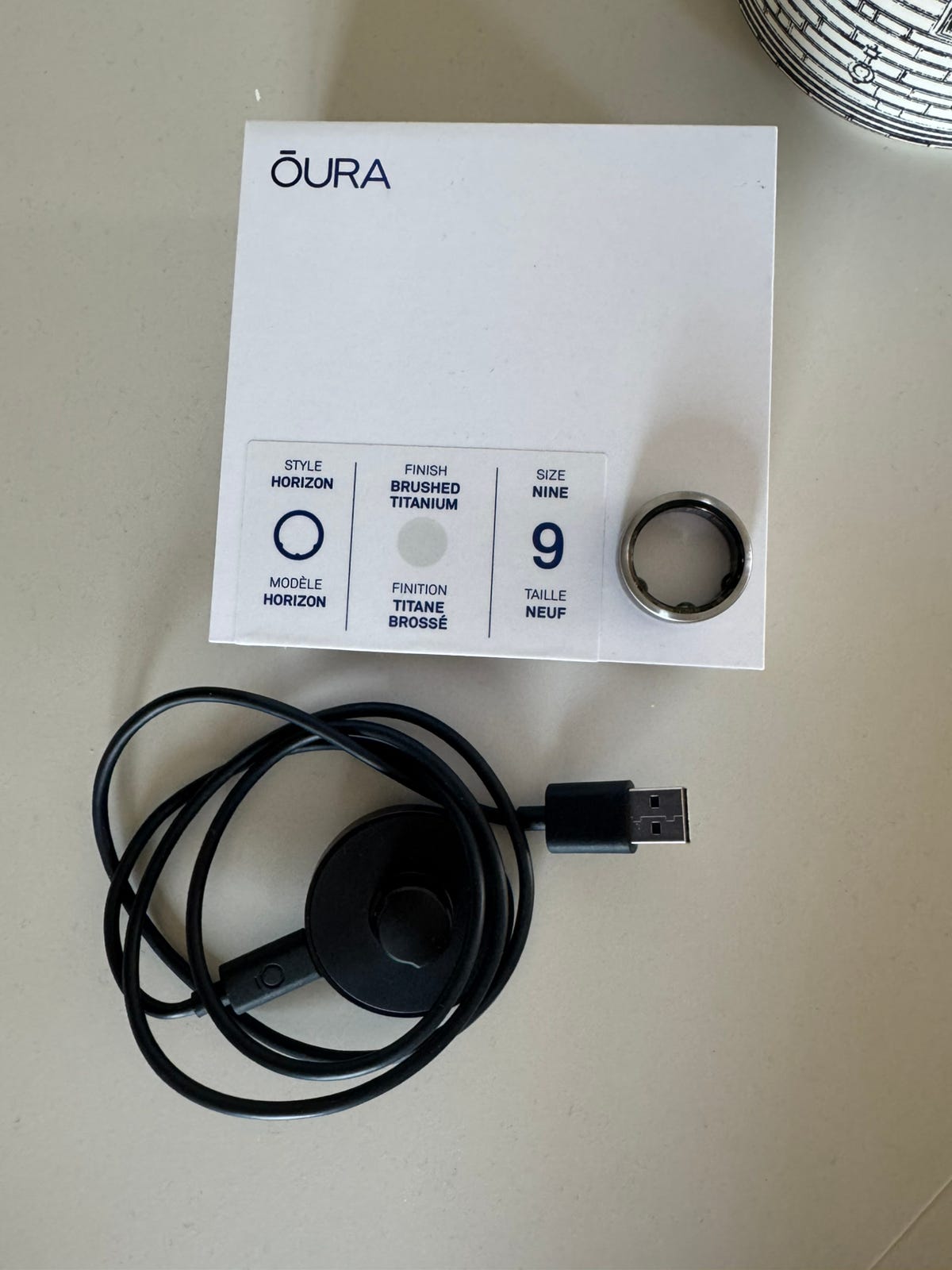 Oura ring gen3 brushed titanium | FINN-torget