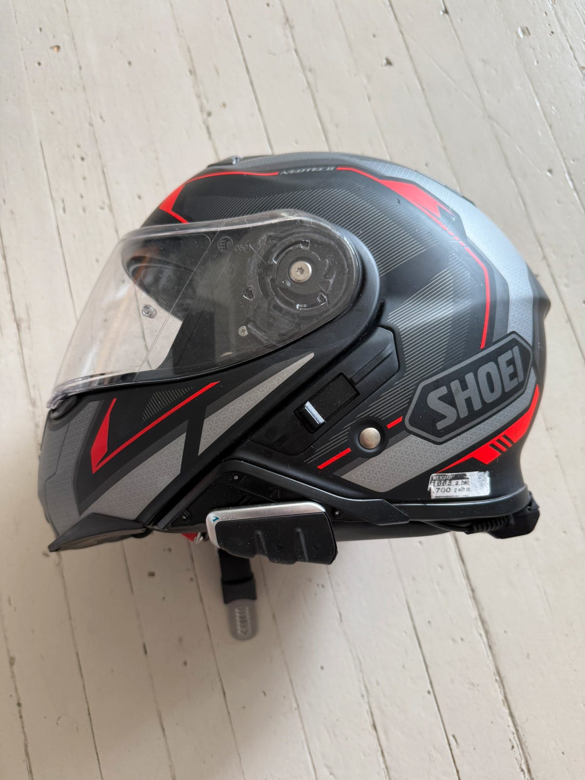 Pen Shoei Neotec 2 med Cardio Packtalk Slim selges | FINN-torget