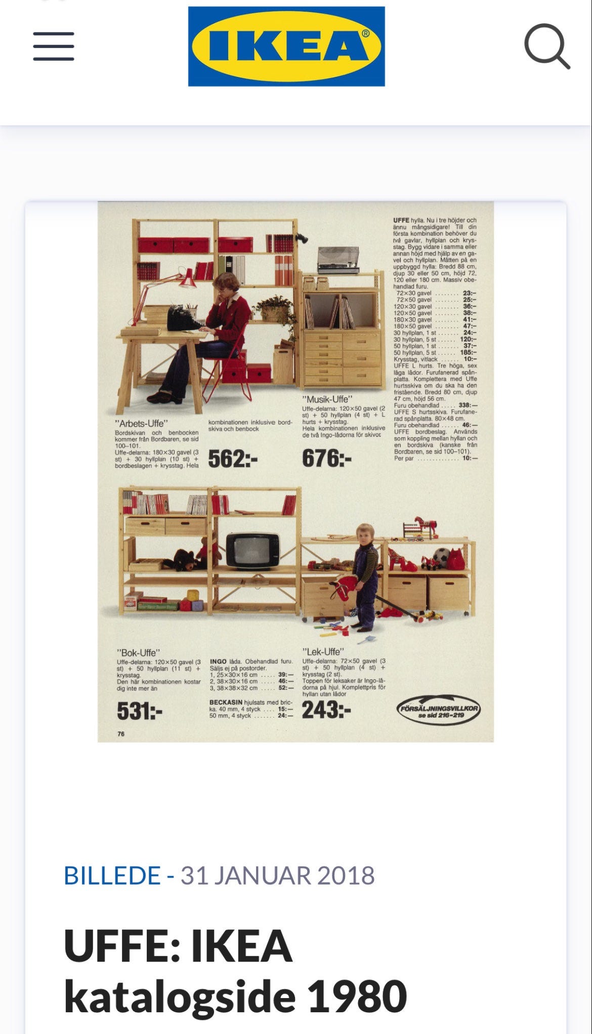 IKEA uffe / vintage Ivar | FINN-torget