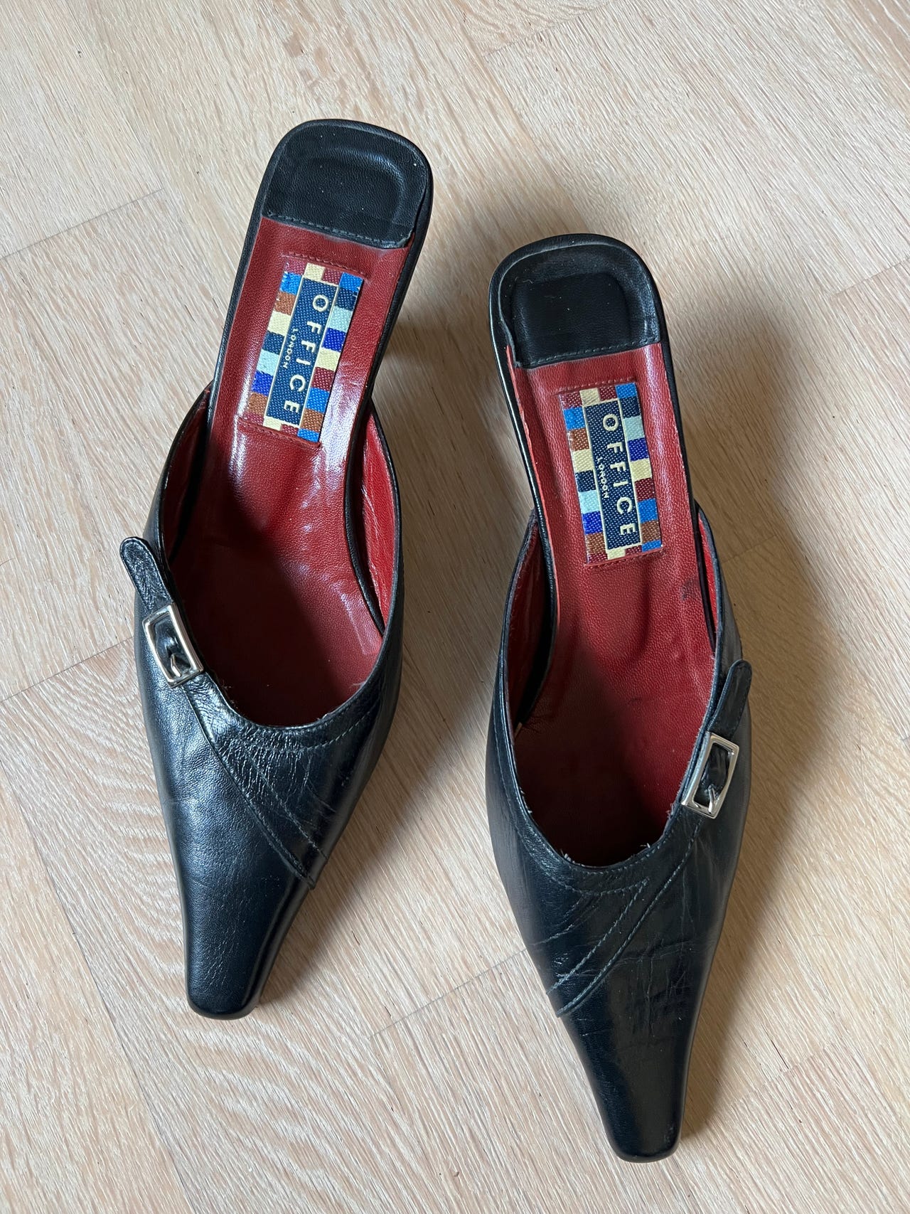 Office London vintage slip on sko sorte 39 | FINN-torget