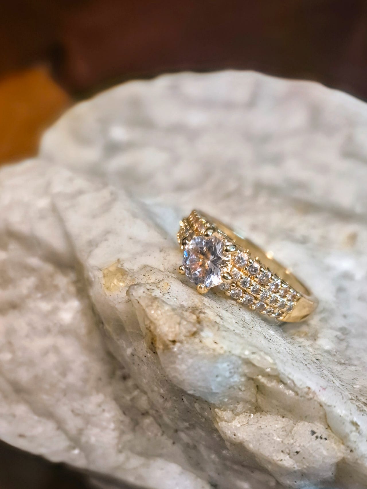 Chunky bling Statement Ring str 54 | FINN-torget