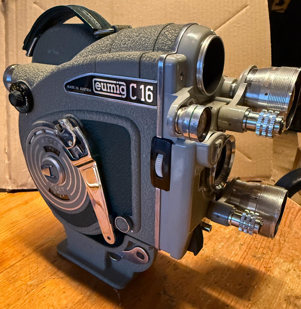 EUMIG C16 - 16 mm opptaks kamera med linser - unikt samlerobjekt | FINN-torget