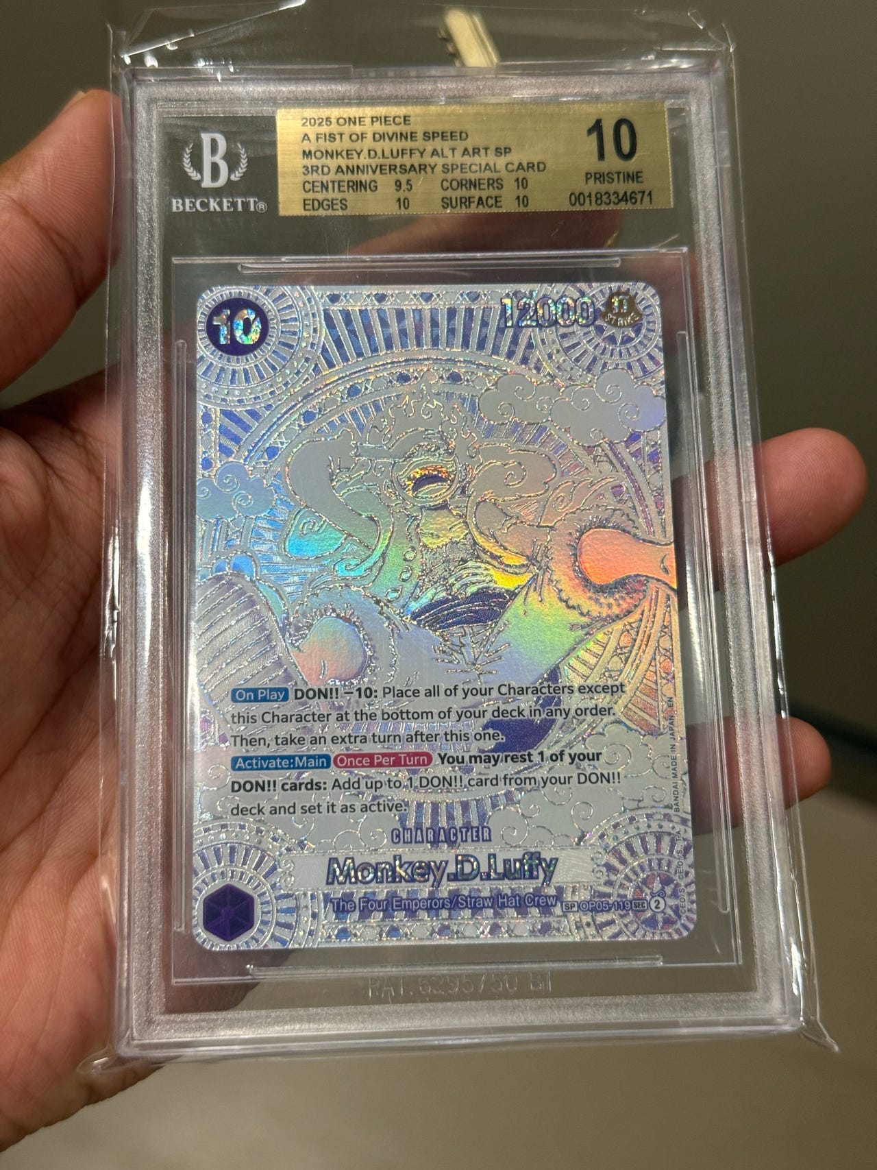 LUFFY SP SILVER BGS 10 OP11 | FINN-torget