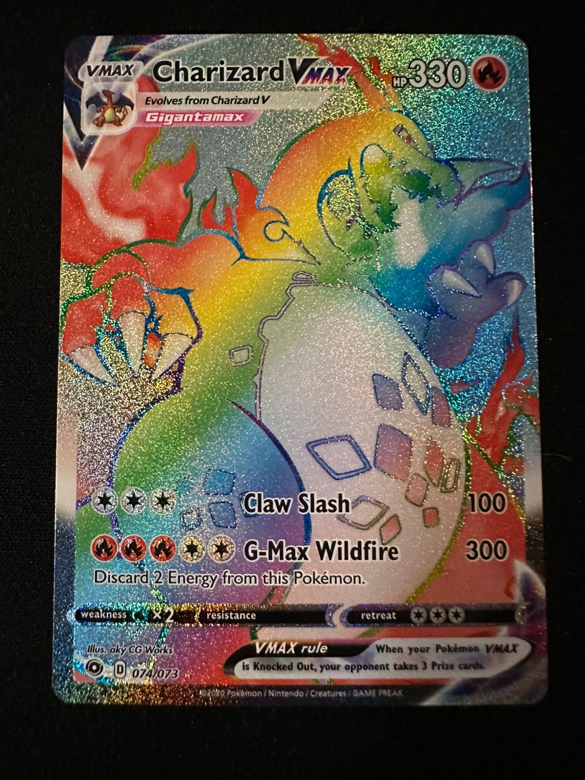 Charizard VMAX Rainbow ( Secret Rare ) - Champions Path | FINN-torget