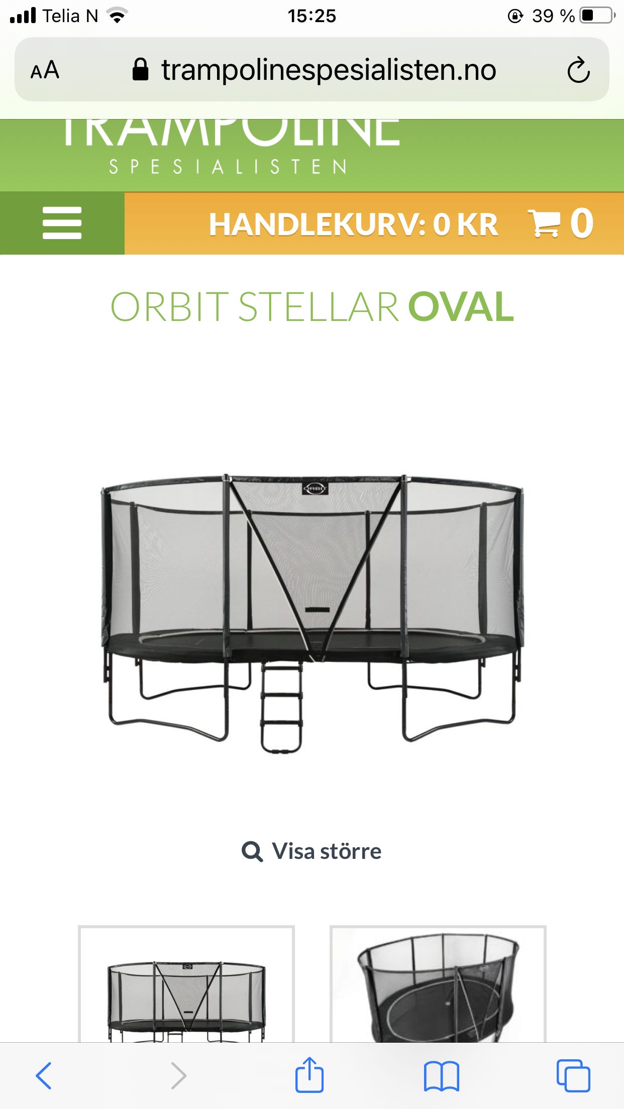 Stor og robust trampoline | FINN-torget