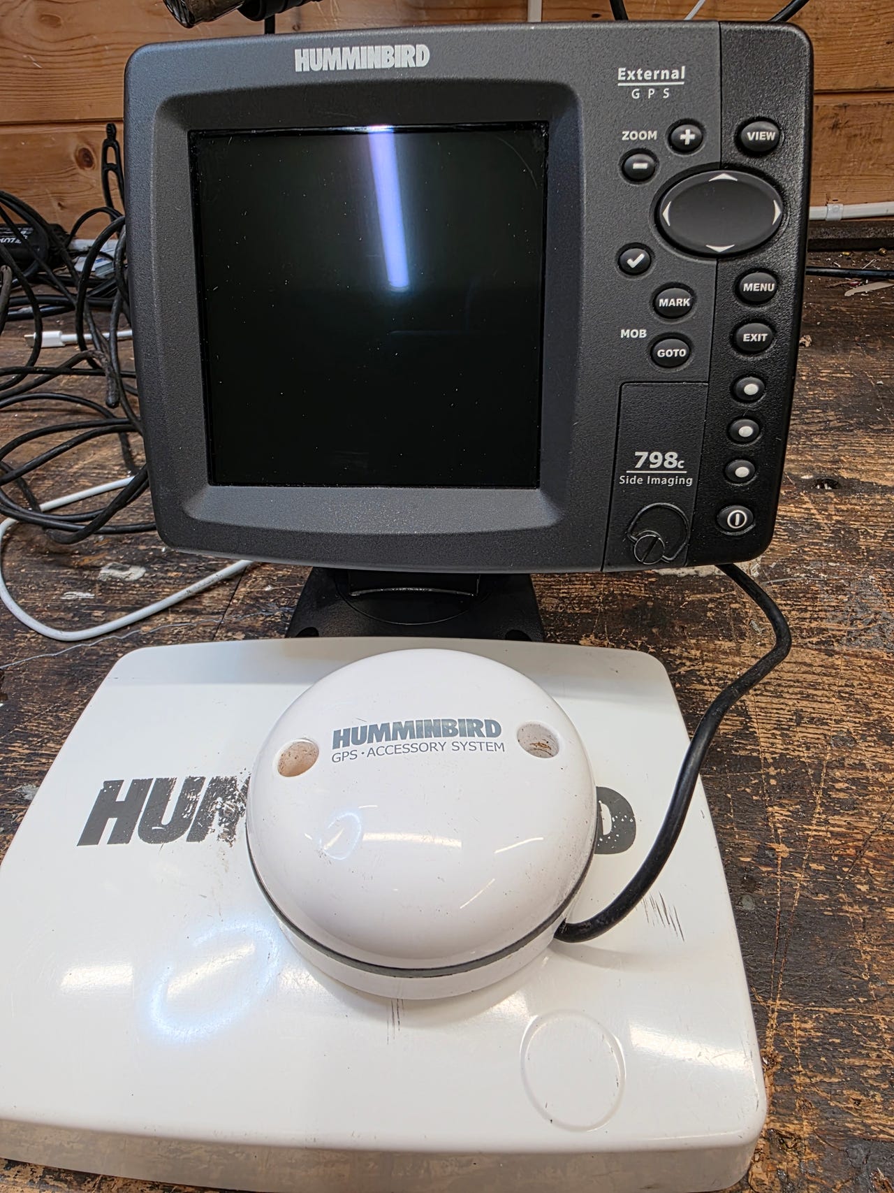 Humminbird 798c med GPS og Navionics 22XG + Humminbird 787 med ...