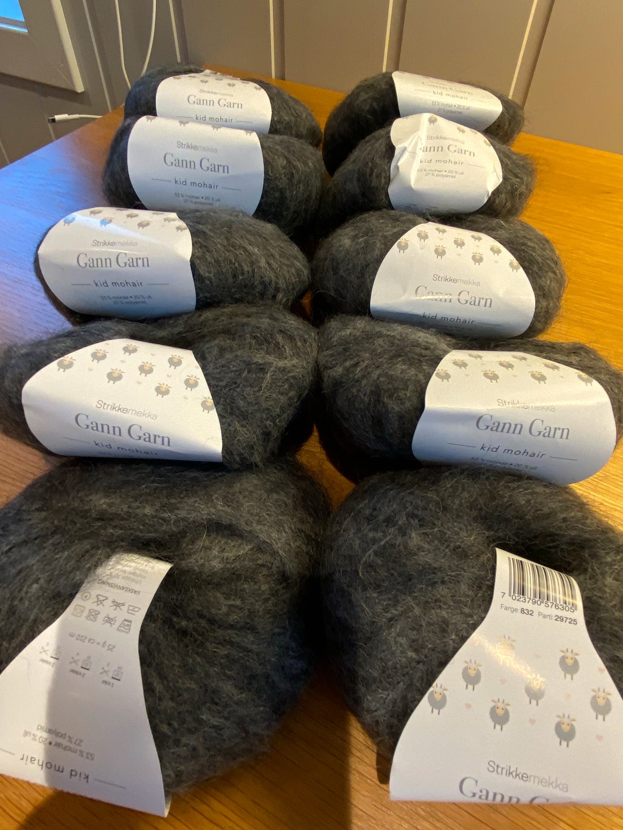 Gann Garn kid mohair garn | FINN-torget