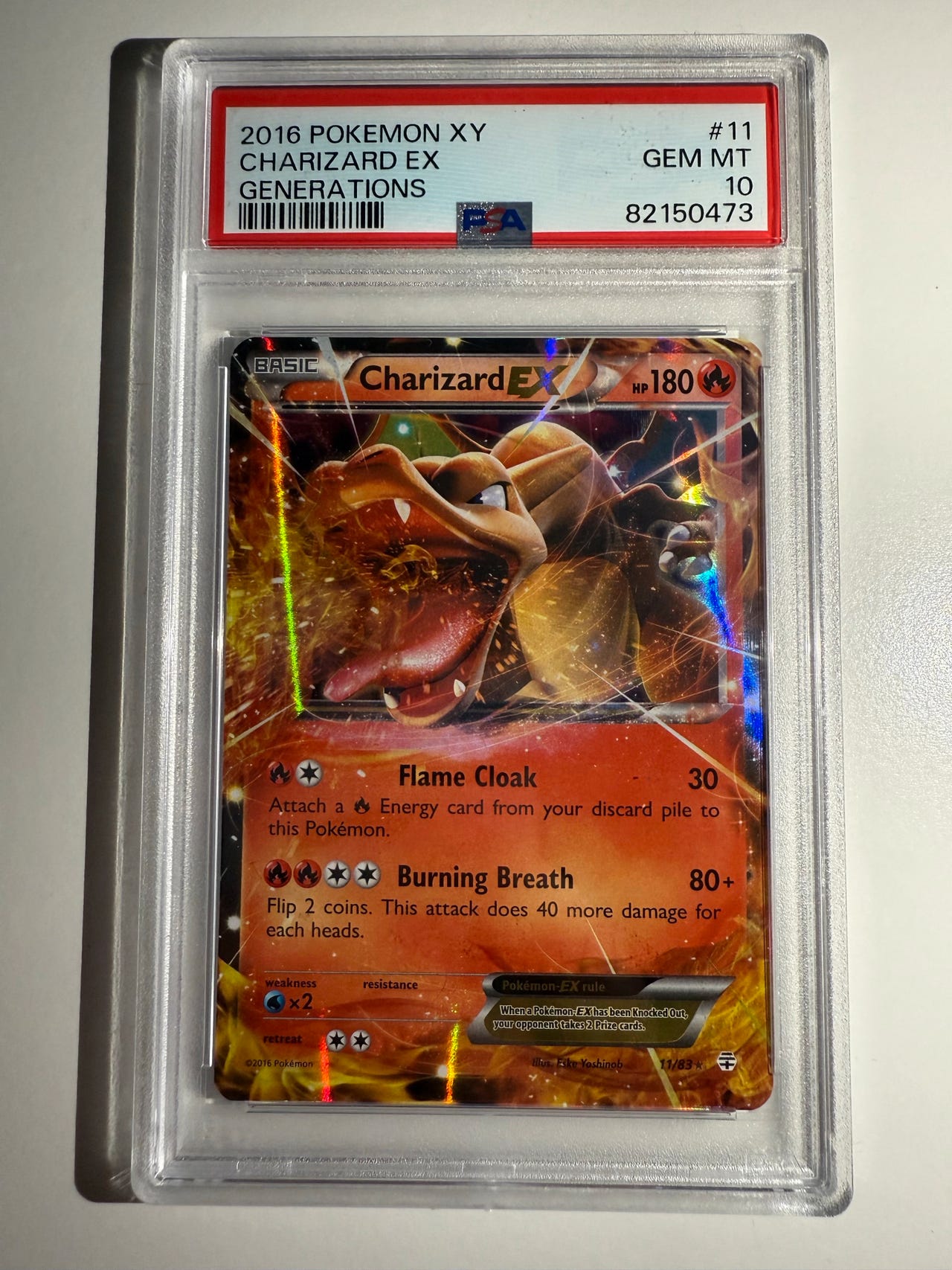2016 Pokemon Generations #11 Charizard EX Holo PSA 10 | FINN-torget