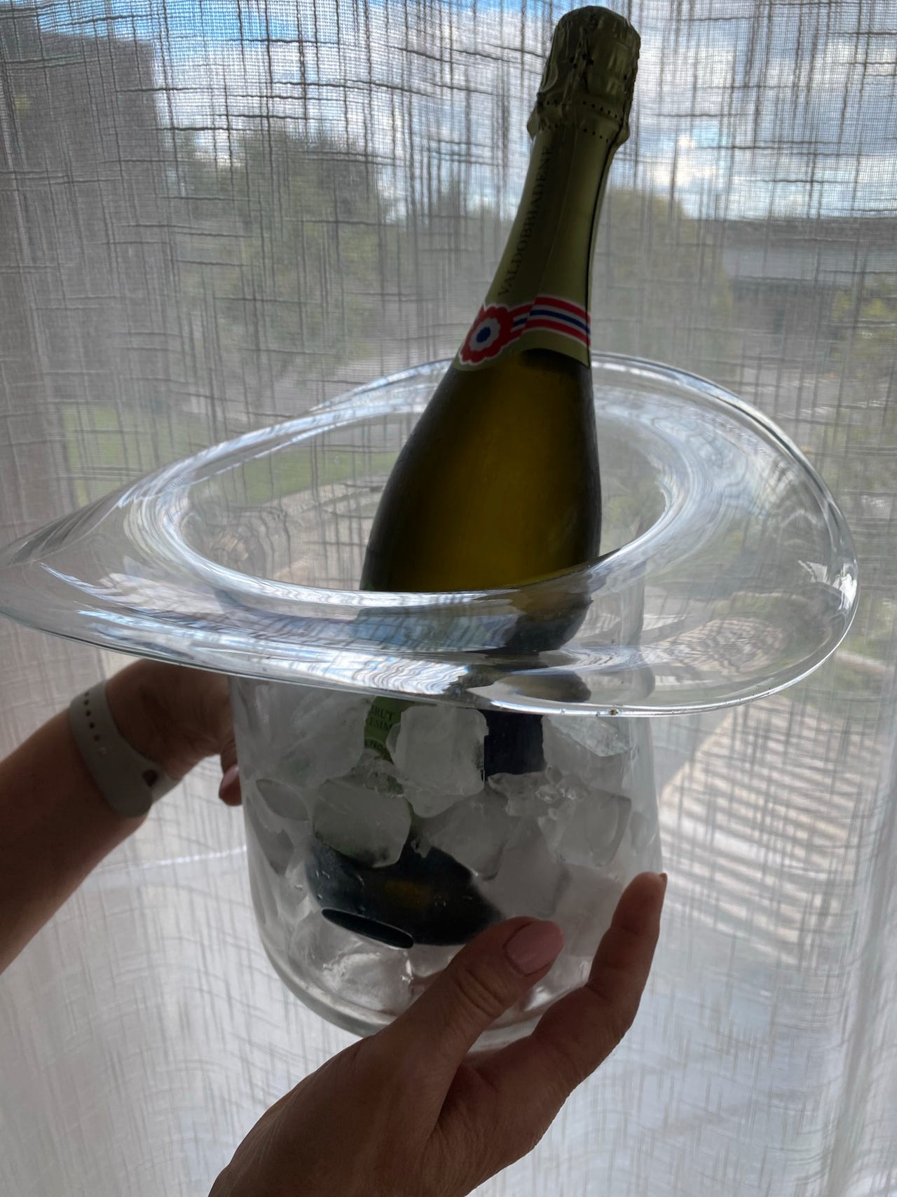 Nydelig isbøtte i glass selges ( uten innhold) | FINN-torget