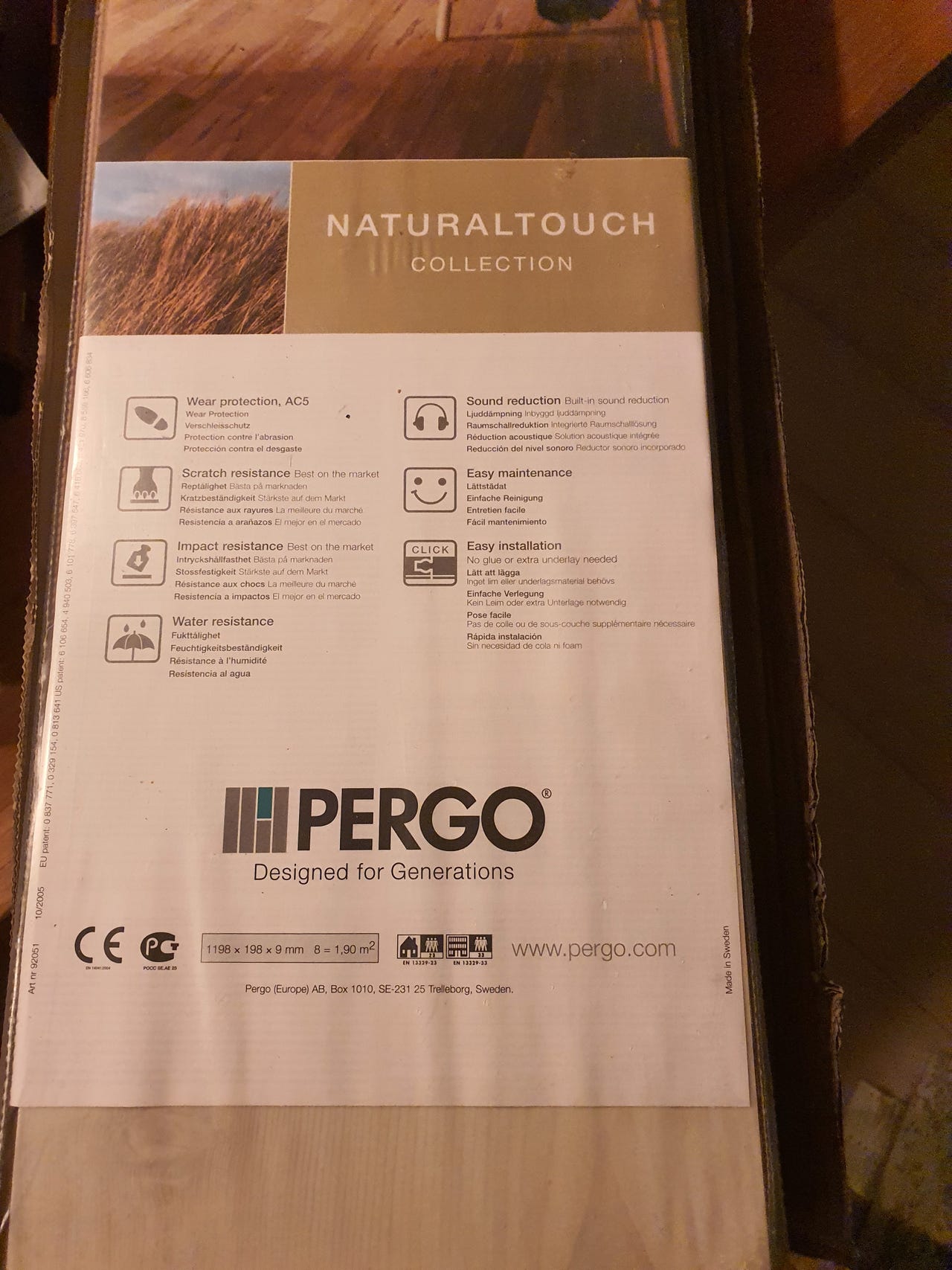 Pergo laminat 1.90m2 | FINN-torget