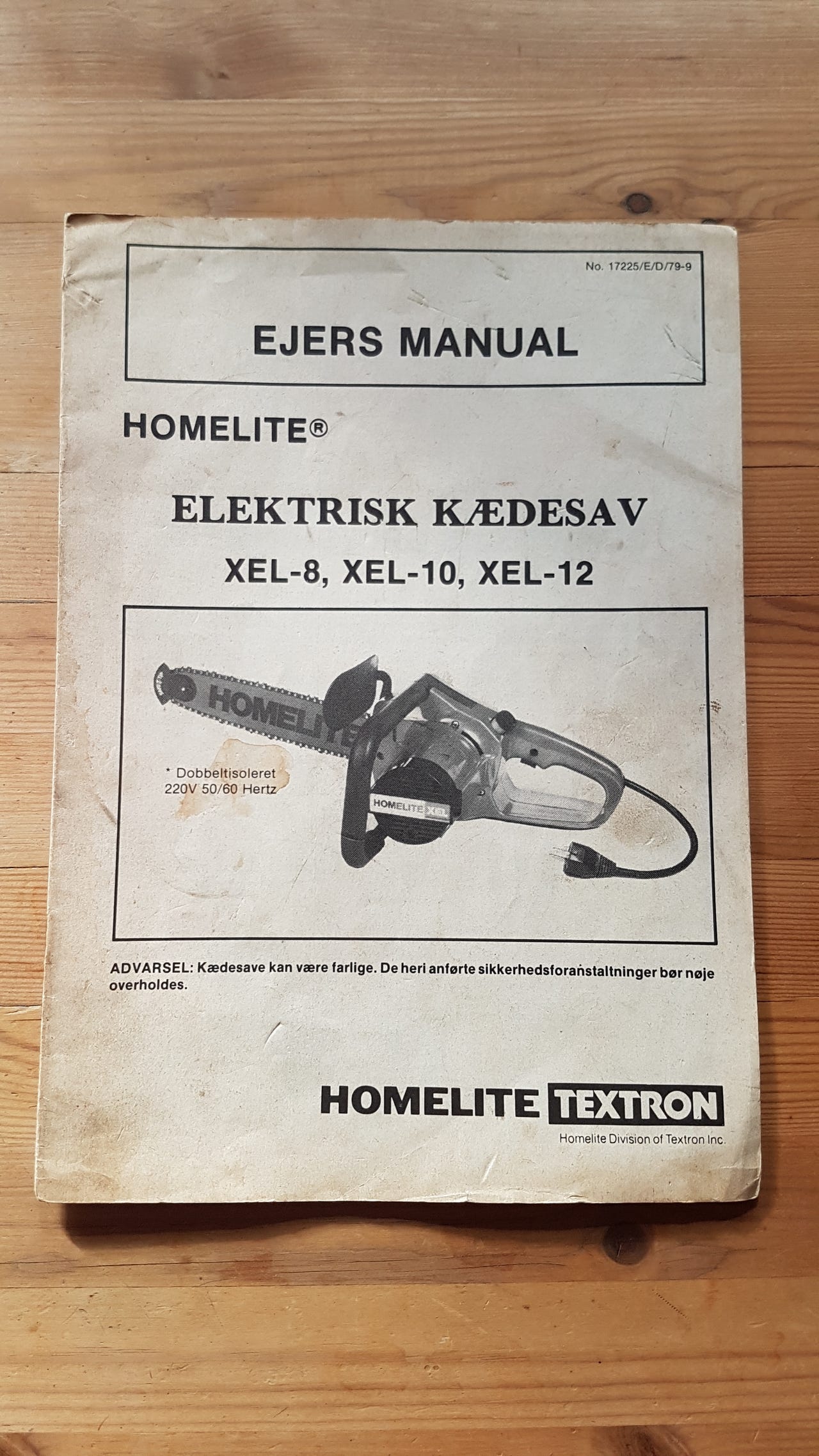 HOMELITE motorsag instruksjonsbok. | FINN-torget