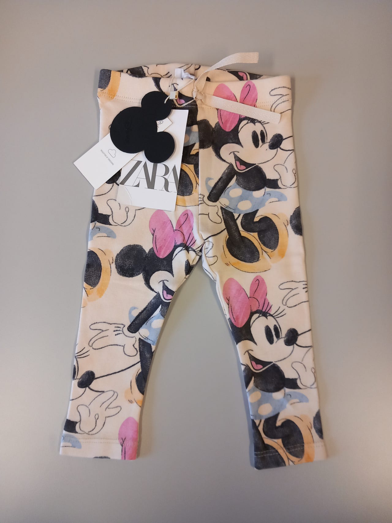 New ZARA minnie mouse leggings, size 74 (6-9M) | FINN-torget