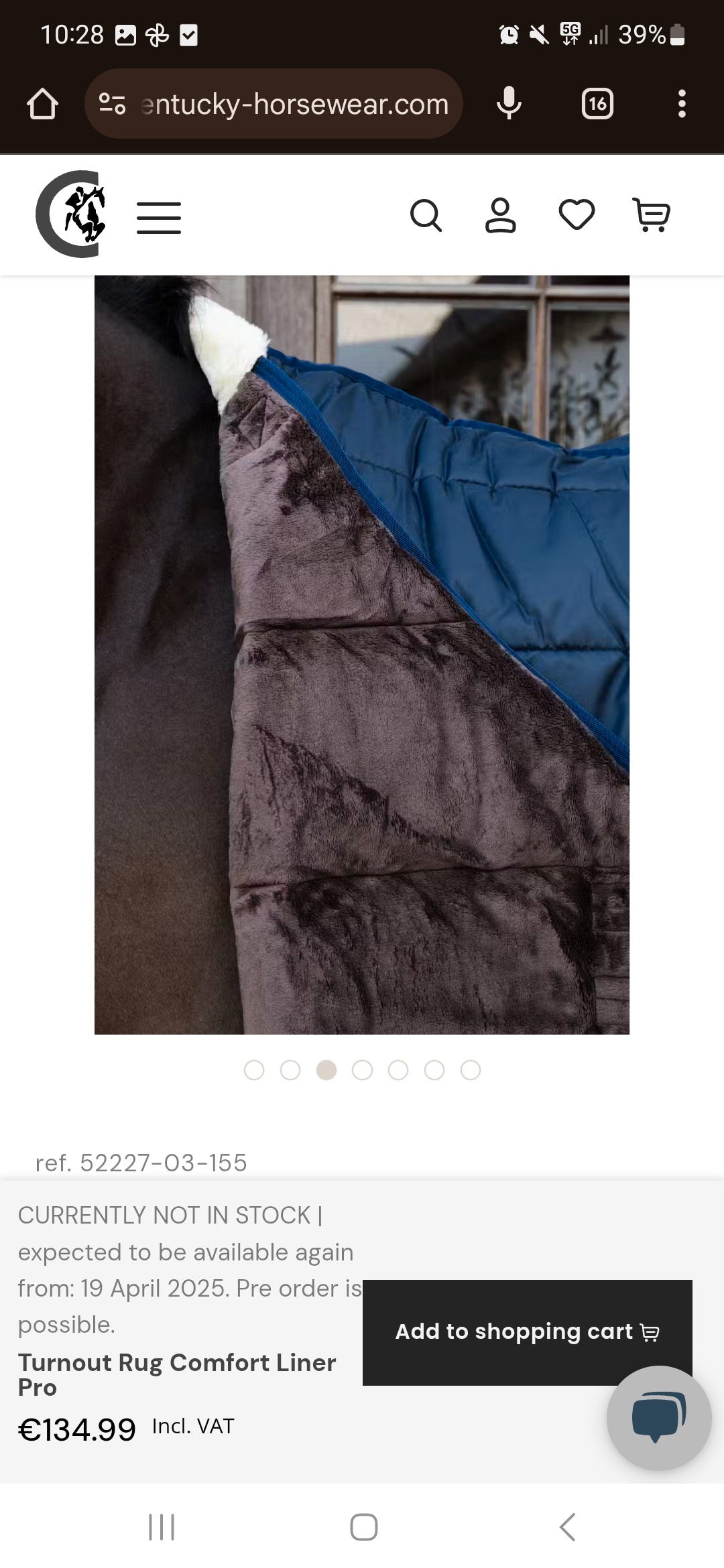 NY PRIS Kentucky comfort liner Pro 155/145, 200gr | FINN-torget